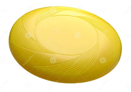 Yellow Frisbee stock image. Image of outdoor, disk, plastic - 4714127