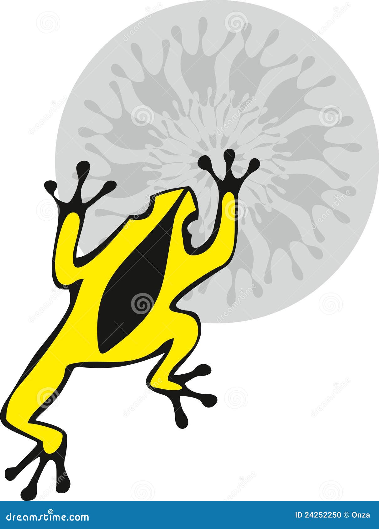 Yellow Frog Cartoon Royalty-Free Illustration | CartoonDealer.com #97008822