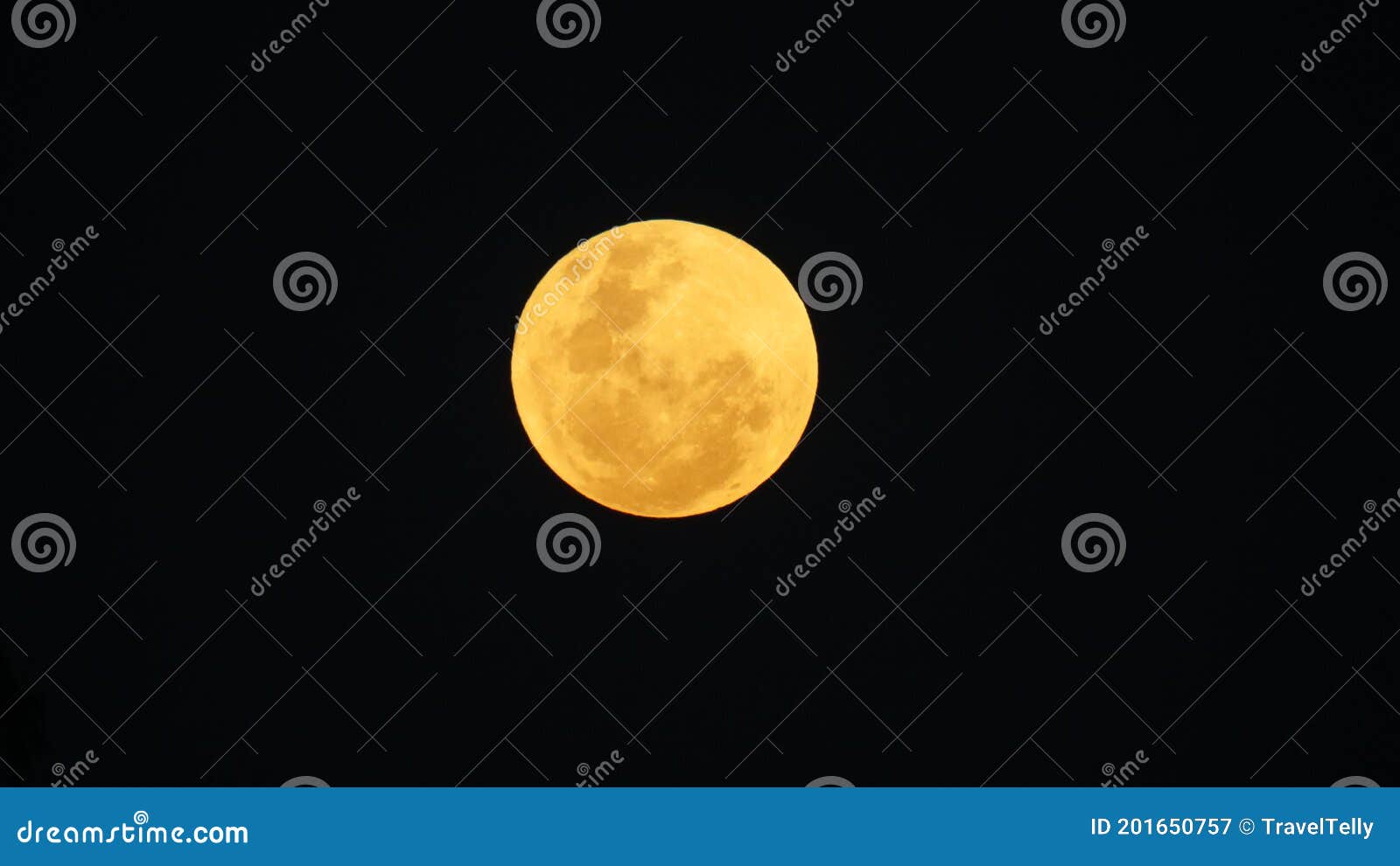 Yellow full moon at night stock image. Image of dark - 201650757
