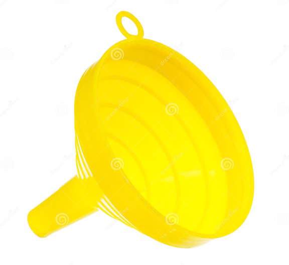 Yellow funnel stock image. Image of element, horizontal - 28138745