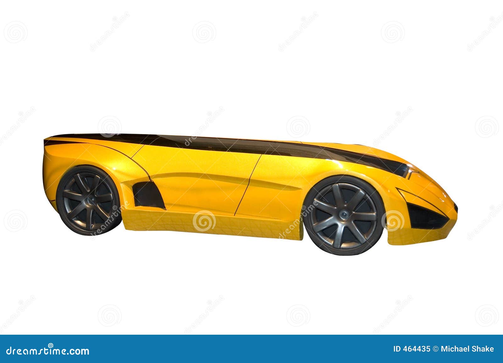 Yellow Futuristic Concept Car Stock Image - Image of custom, roadsters ...
