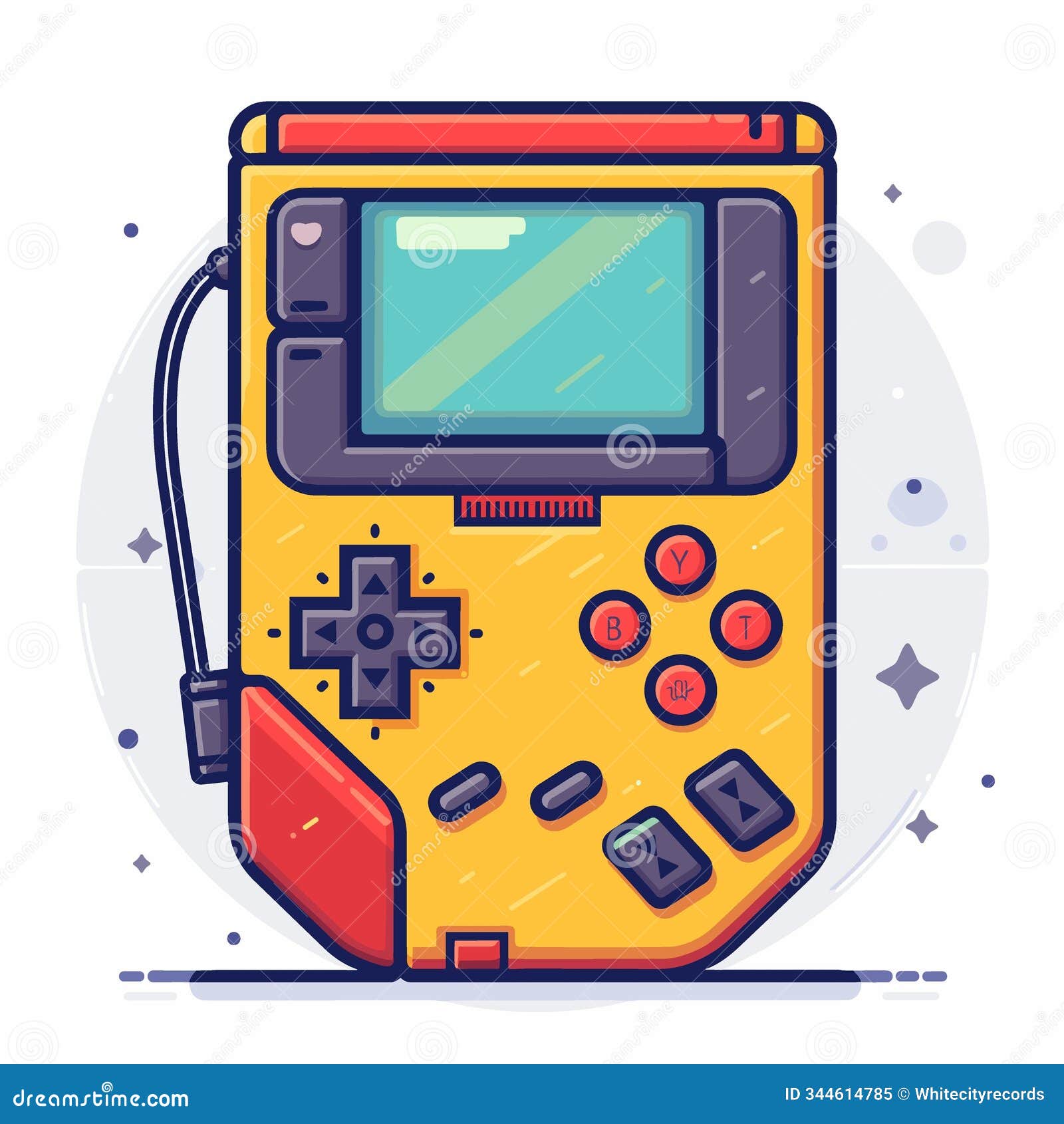 Red Yellow Game Over Sign. Gaming Concept. Video Game Screen ...