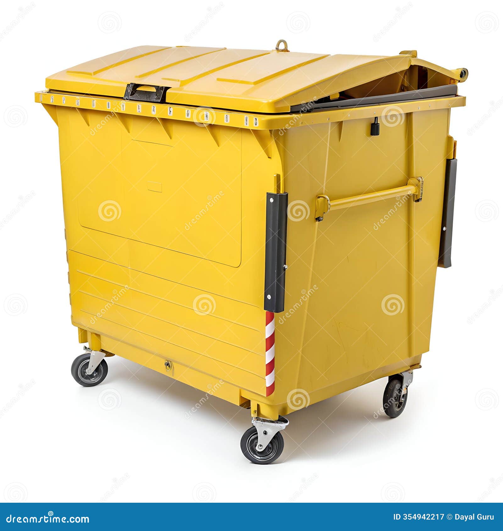 Yellow Garbage Bin - Waste Management and Recycling Solution Stock ...