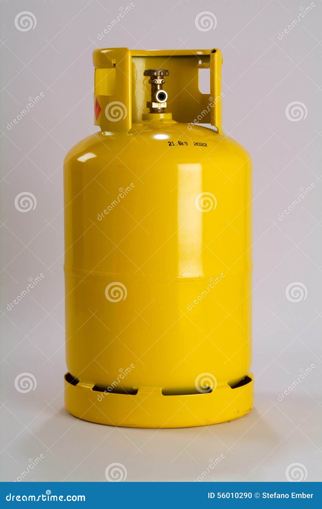 Yellow gas balloon stock photo. Image of industry, bottled - 56010290