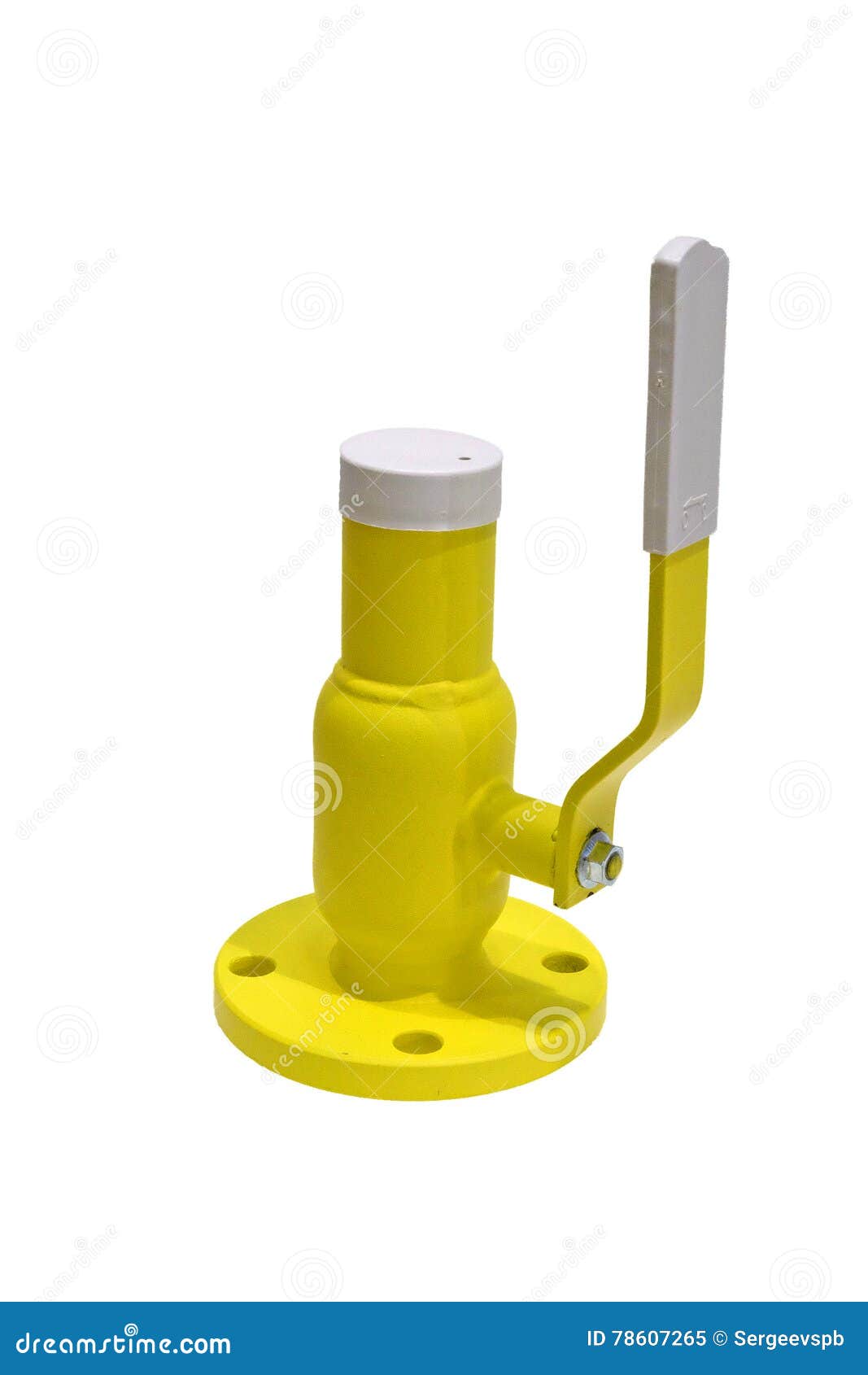 Yellow gas valve stock image. Image of view, water, engineering - 78607265