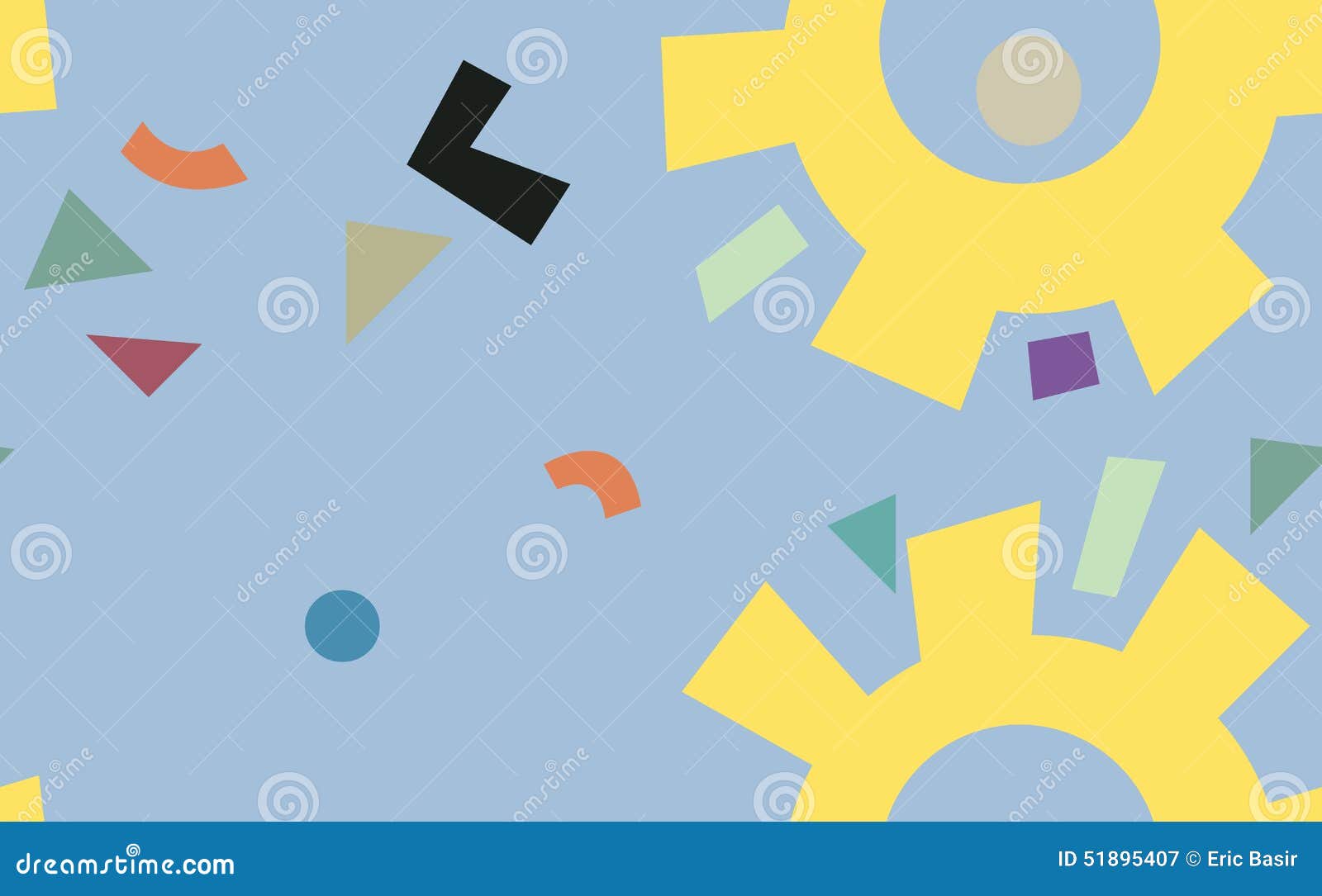 Yellow Gear Parts Pattern stock illustration. Illustration of ...