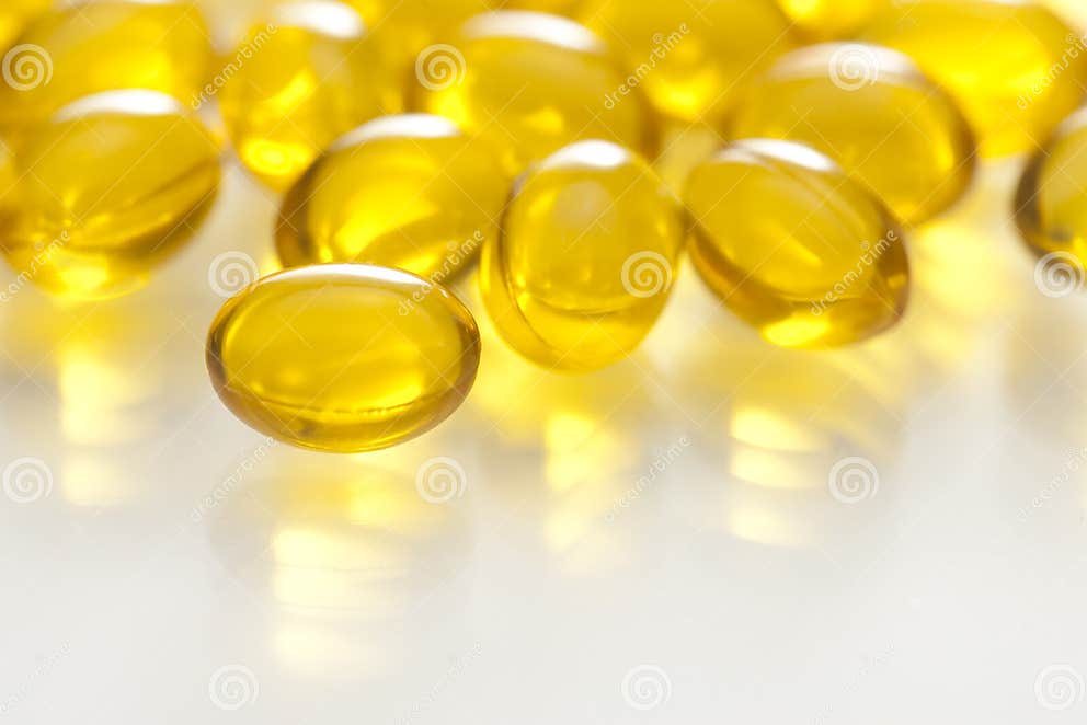 Yellow Gel Capsule Pill stock image. Image of capsule - 15178165
