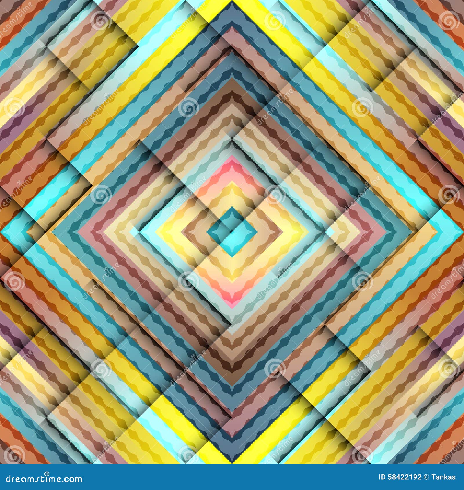 Yellow Geometric Abstract Pattern Stock Vector - Illustration of ...