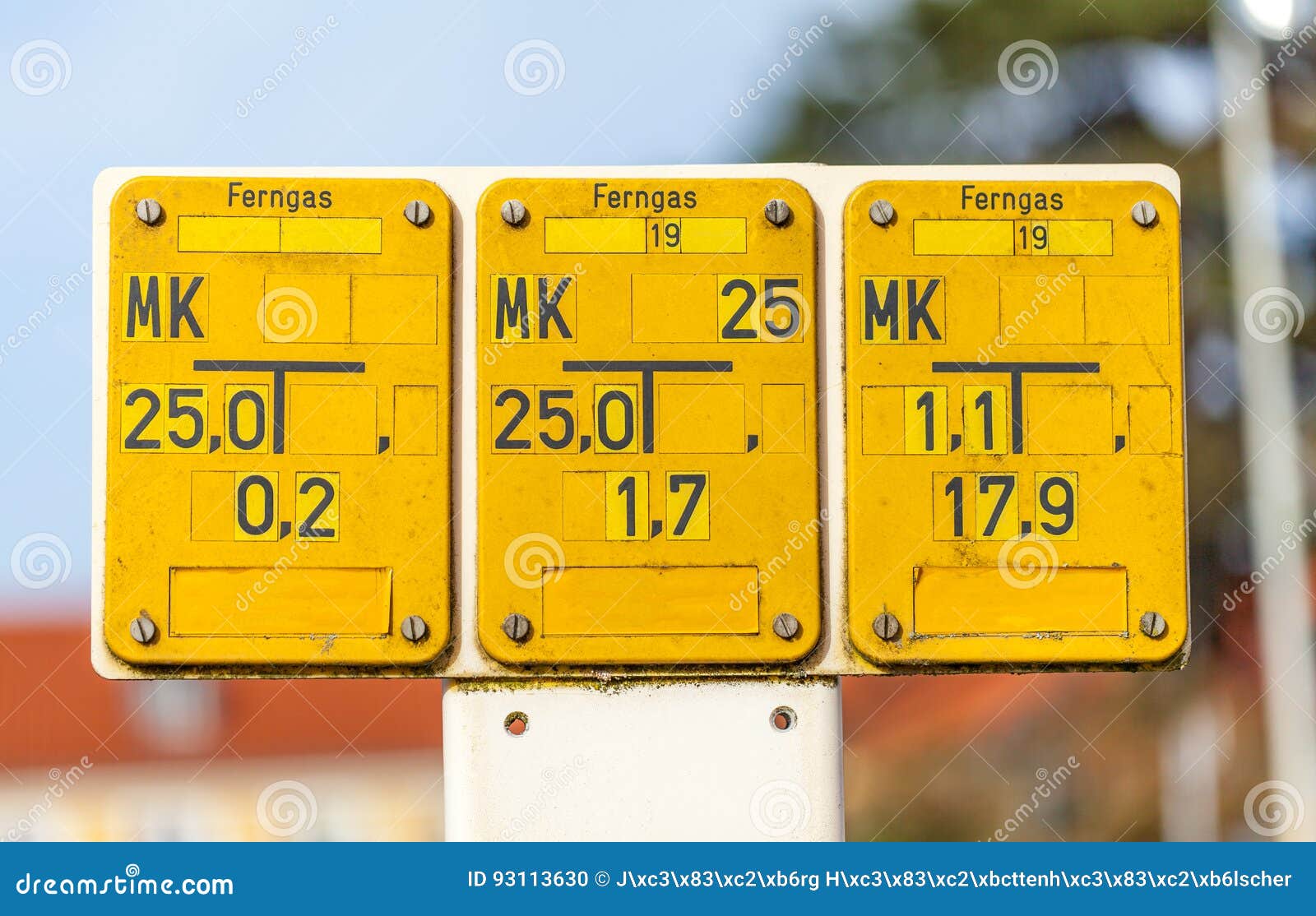 Yellow German Traffic Sign For Directions Editorial Image ...
