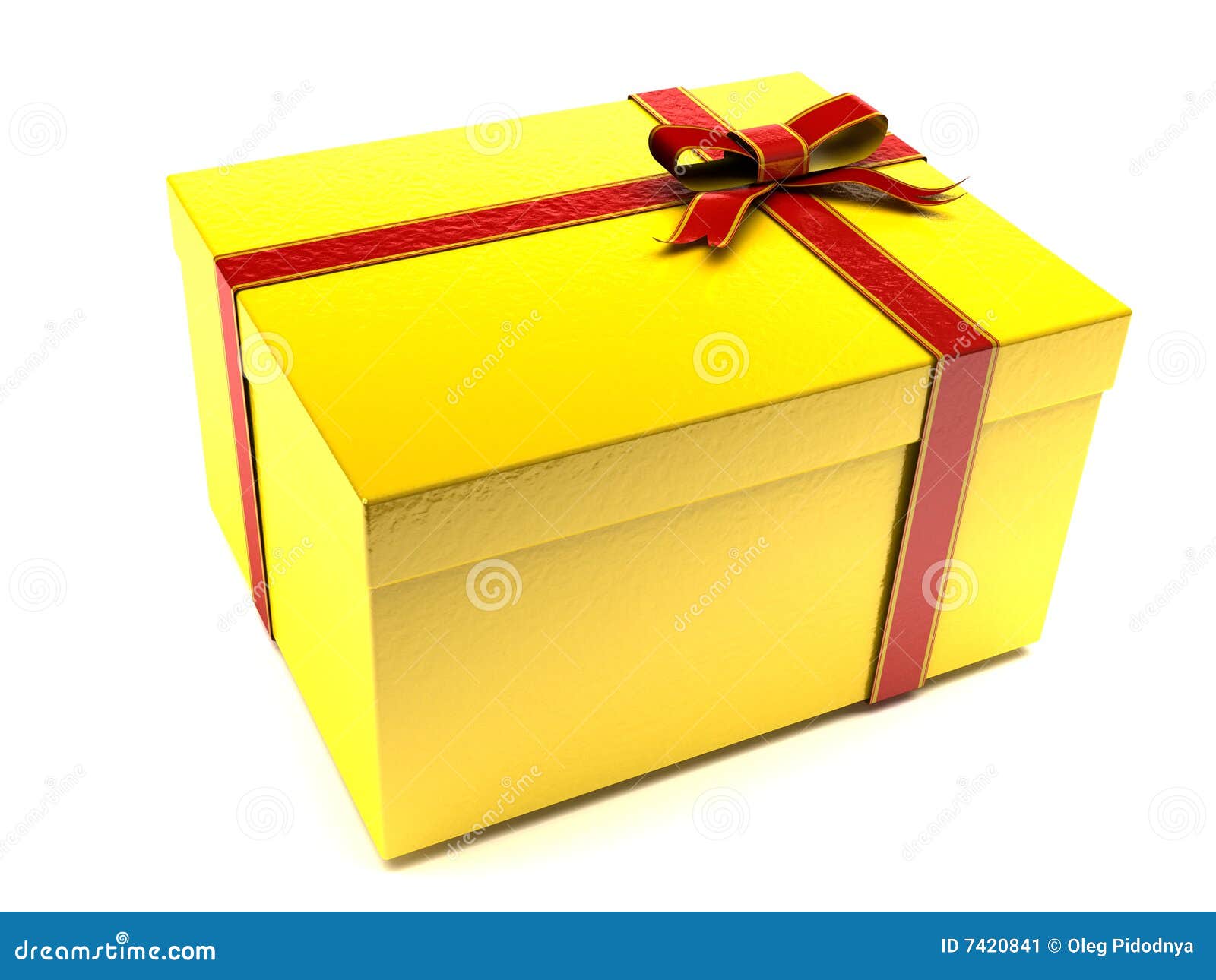 Yellow gift stock illustration. Illustration of celebrate - 7420841
