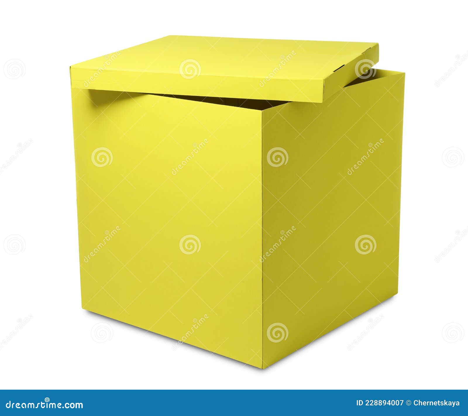 Yellow Gift Box with Cap Isolated on White Stock Image - Image of ...