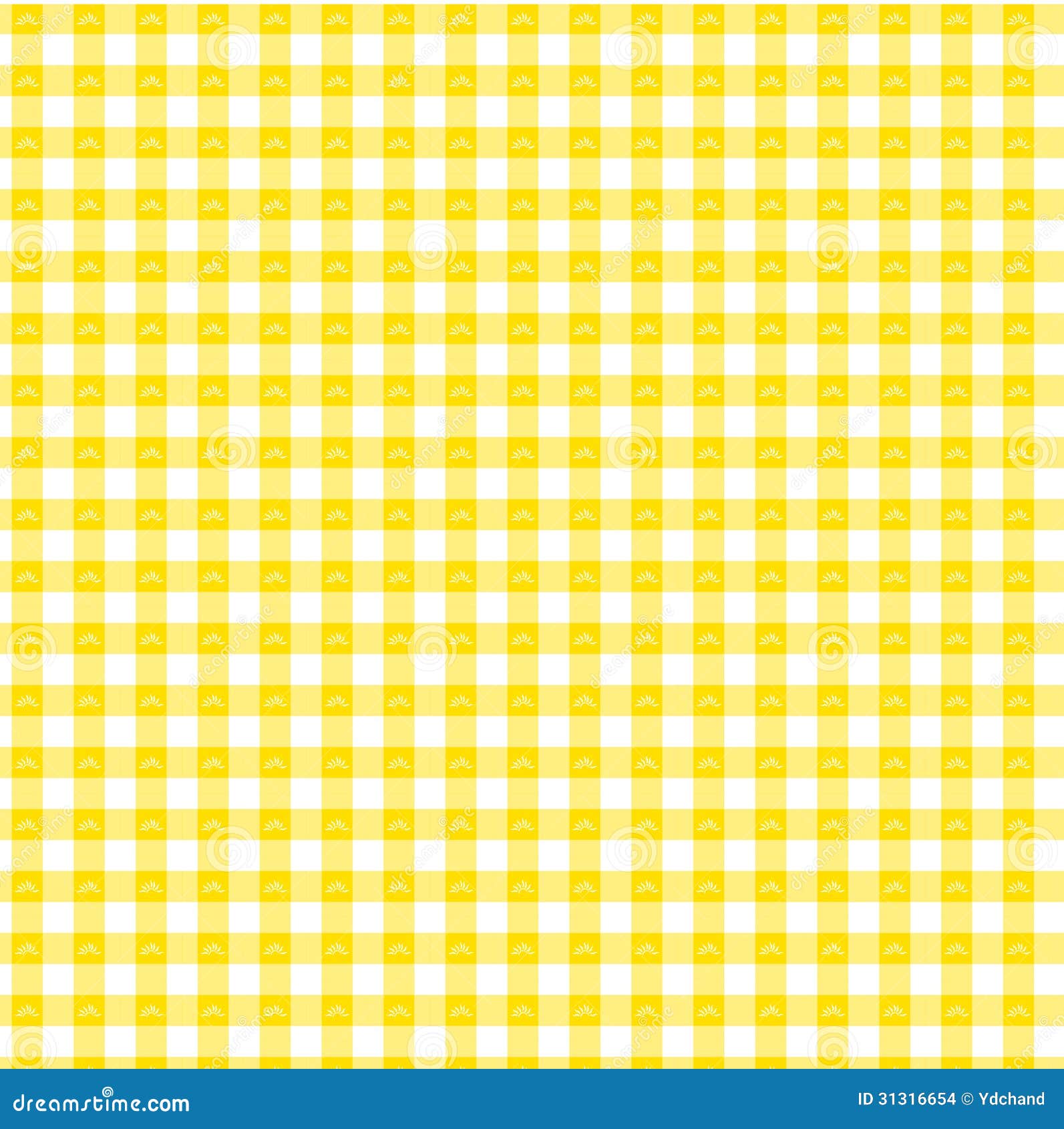 Yellow gingham stock illustration. Illustration of repeat - 31316654
