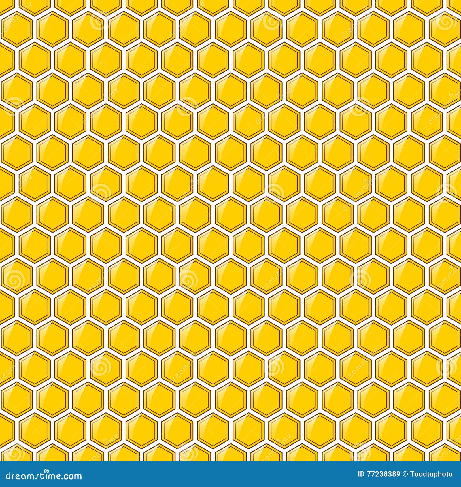 Yellow Glossy Pattern Hexagon Stock Vector - Illustration of simple ...
