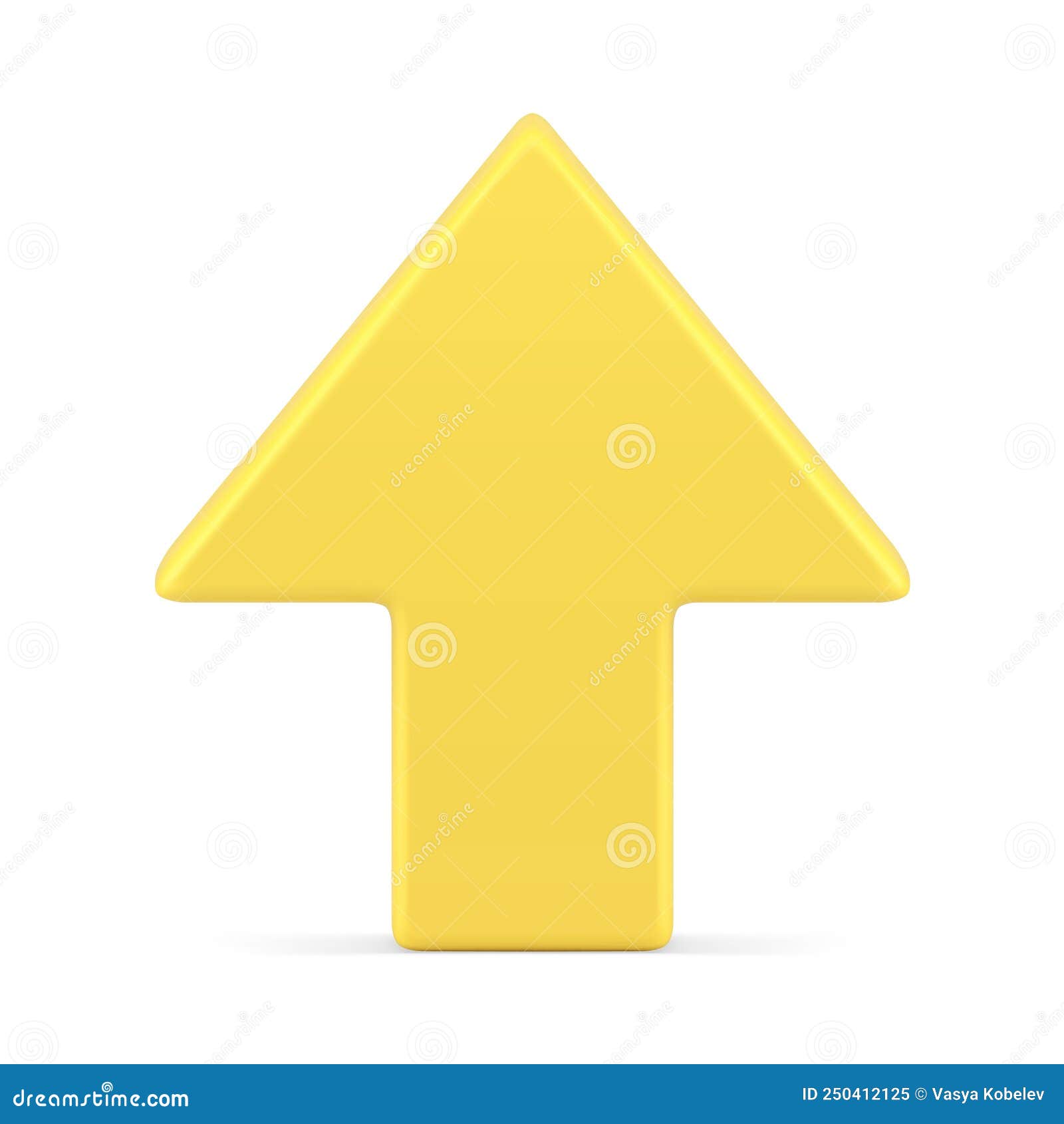 Yellow Glossy Vertical Up Arrow Rise Business Growth Graphic Analyzing ...