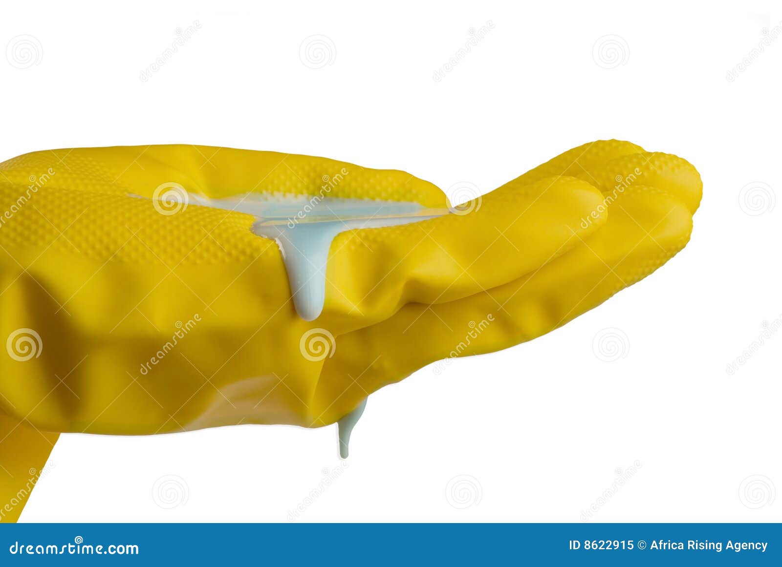 Yellow Gloves with Liquid Cleaning Soap Stock Image - Image of ...
