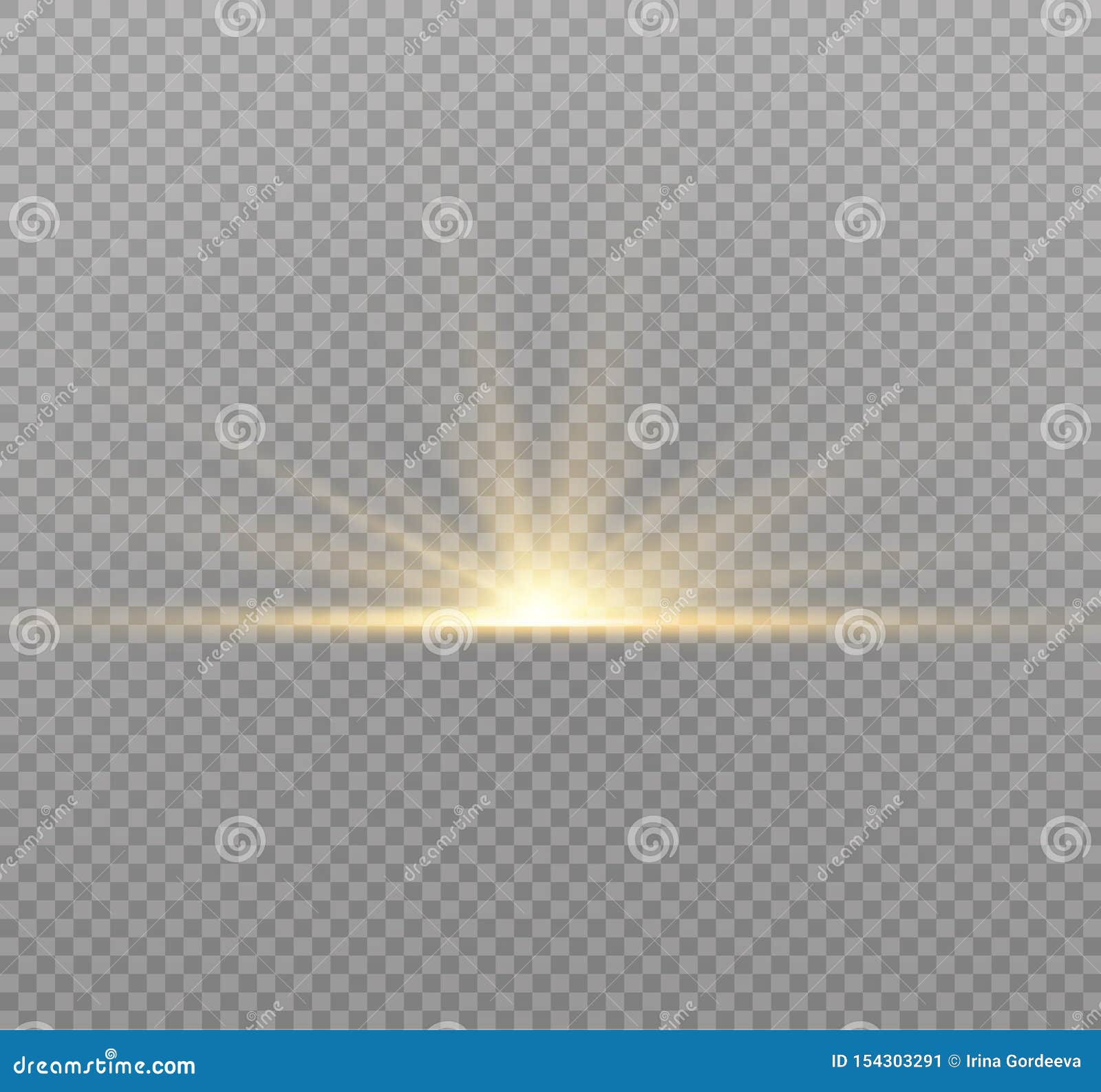 Yellow glowing light stock vector. Illustration of bright - 154303291