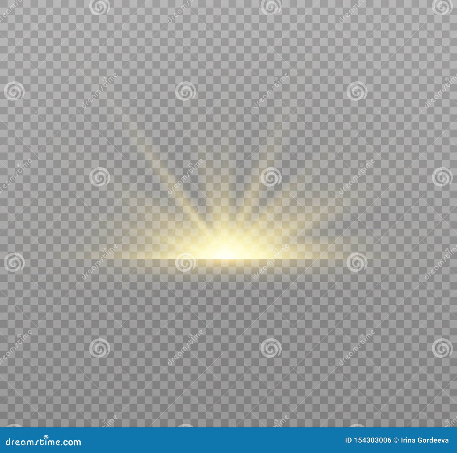 Yellow glowing light stock vector. Illustration of decoration - 154303006