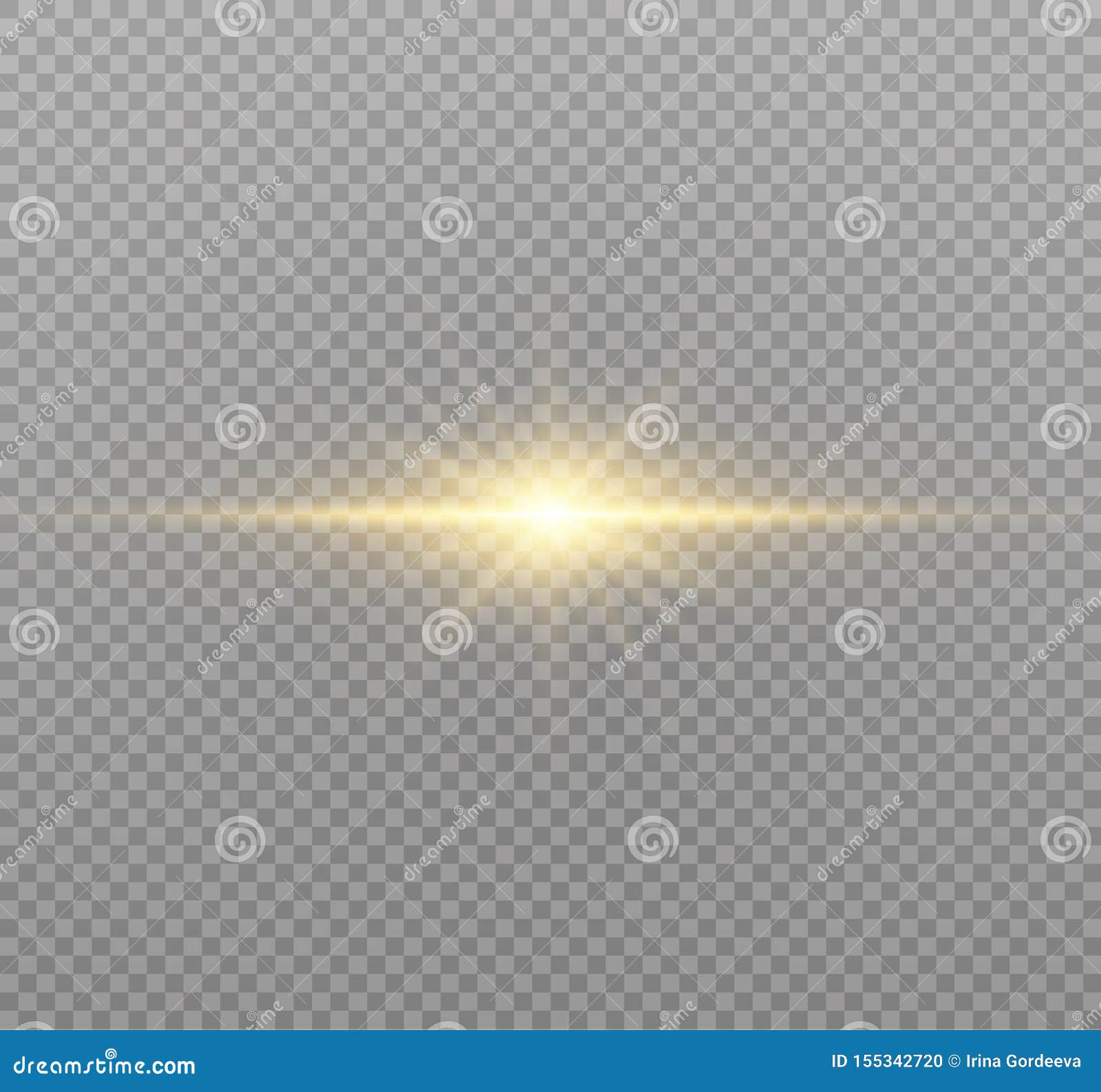 Yellow glowing light stock vector. Illustration of glare - 155342720