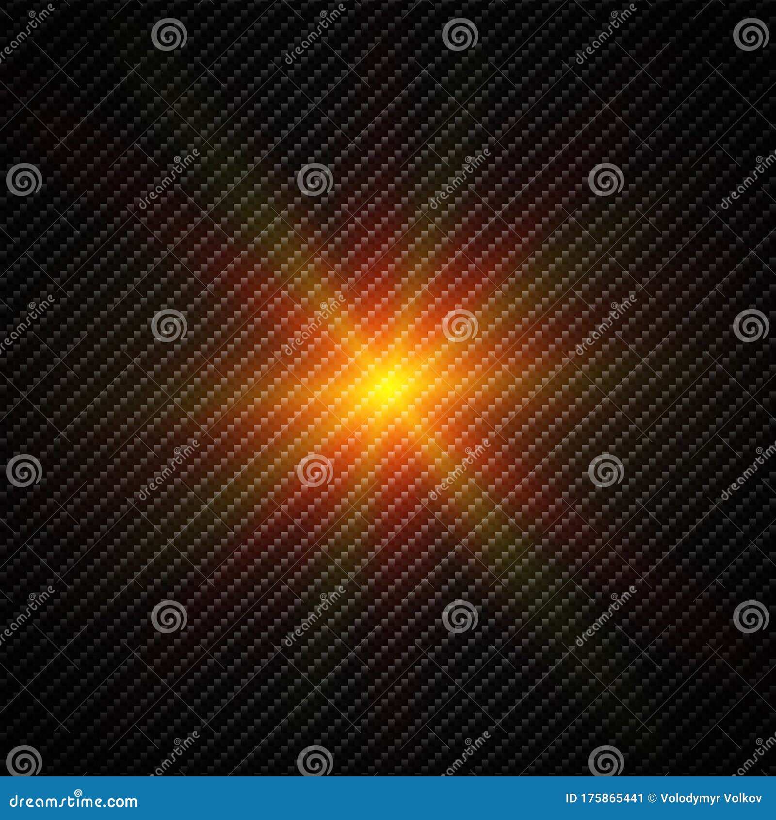 The Yellow Glowing Light Explodes with a Blast with a Transparent One ...