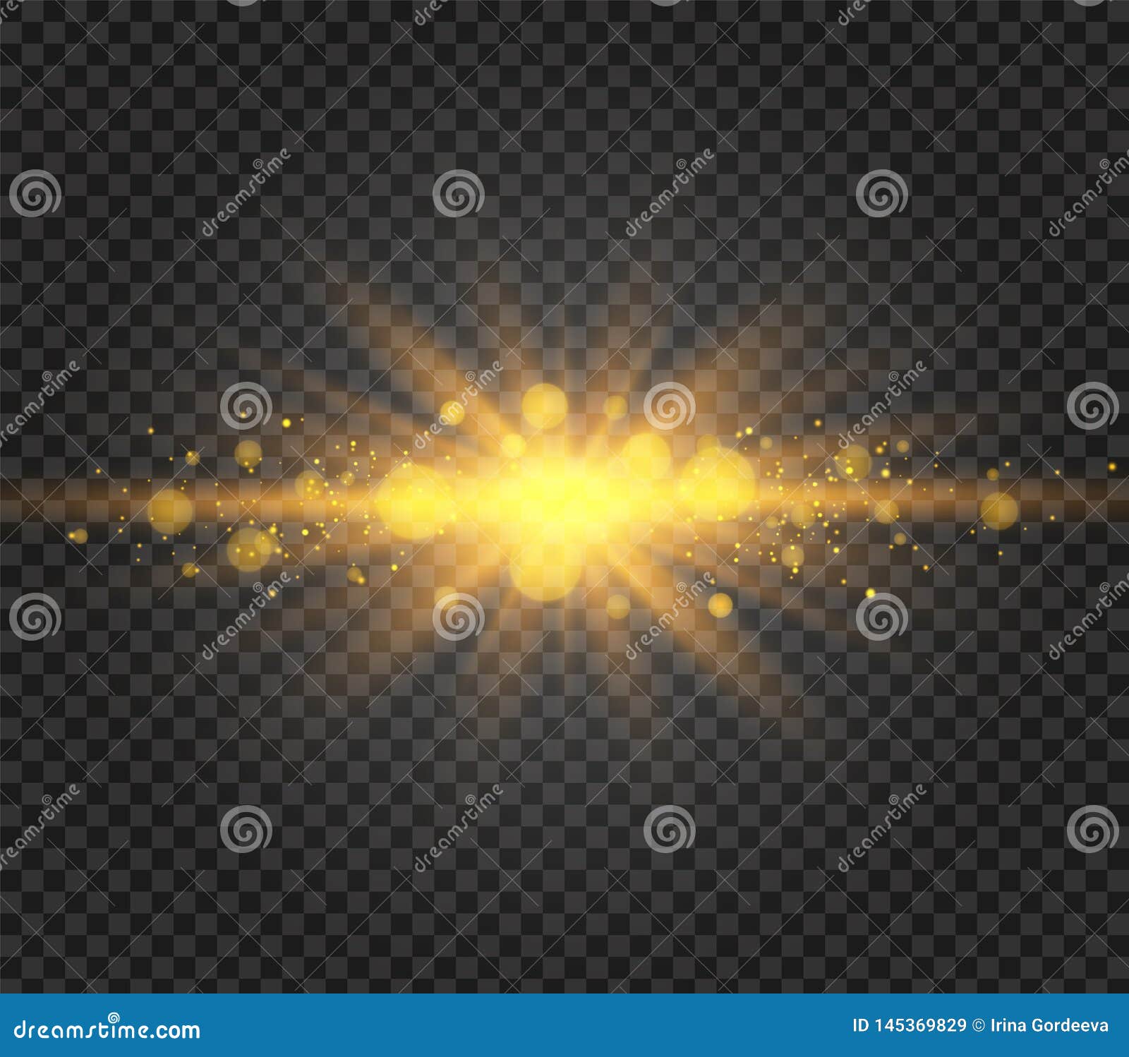 Yellow glowing light stock vector. Illustration of abstract - 145369829
