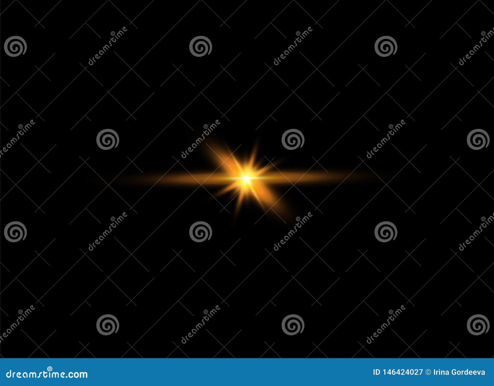 Yellow glowing light stock vector. Illustration of fade - 146424027