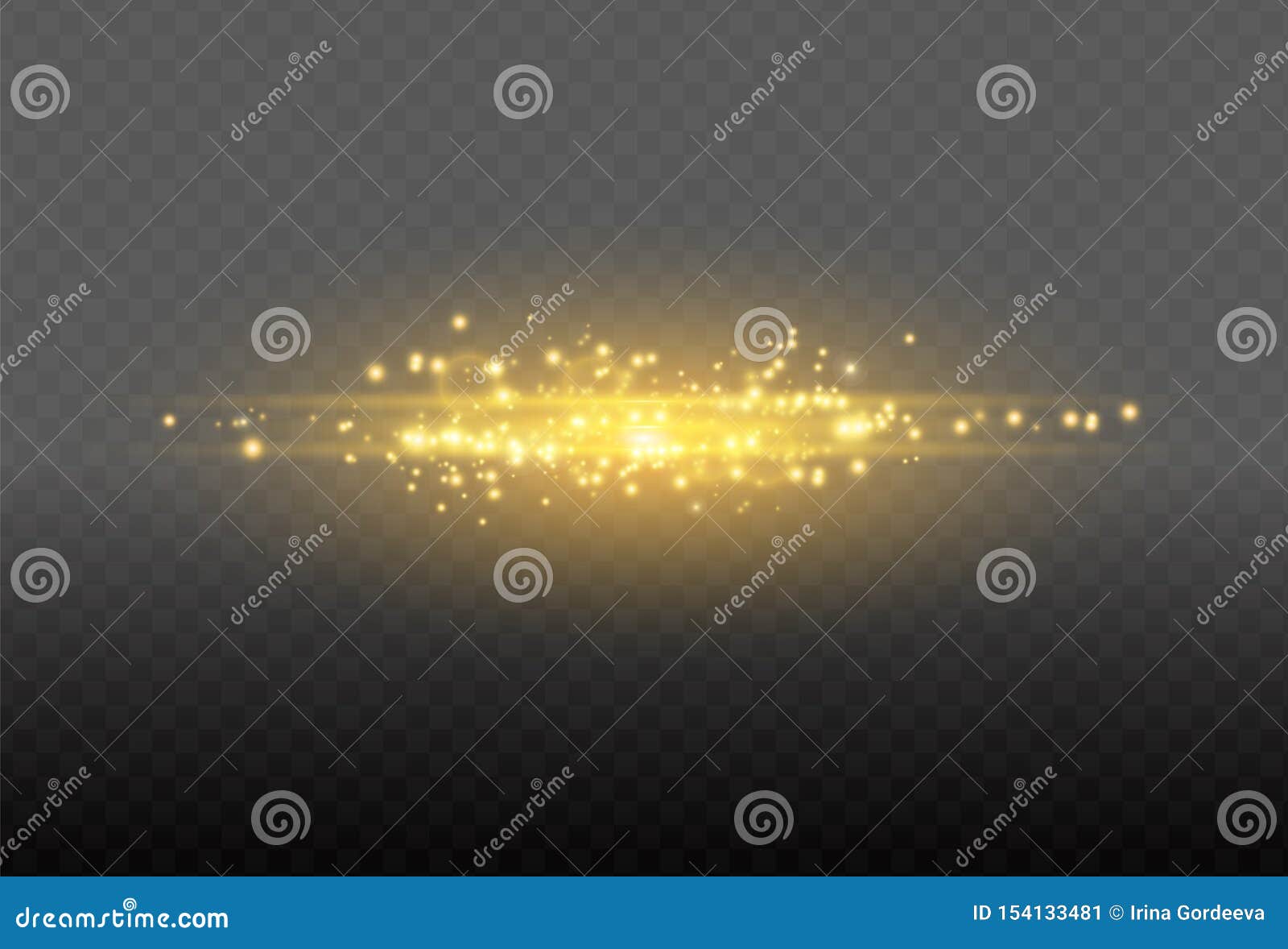 Yellow glowing light stock vector. Illustration of glow - 154133481