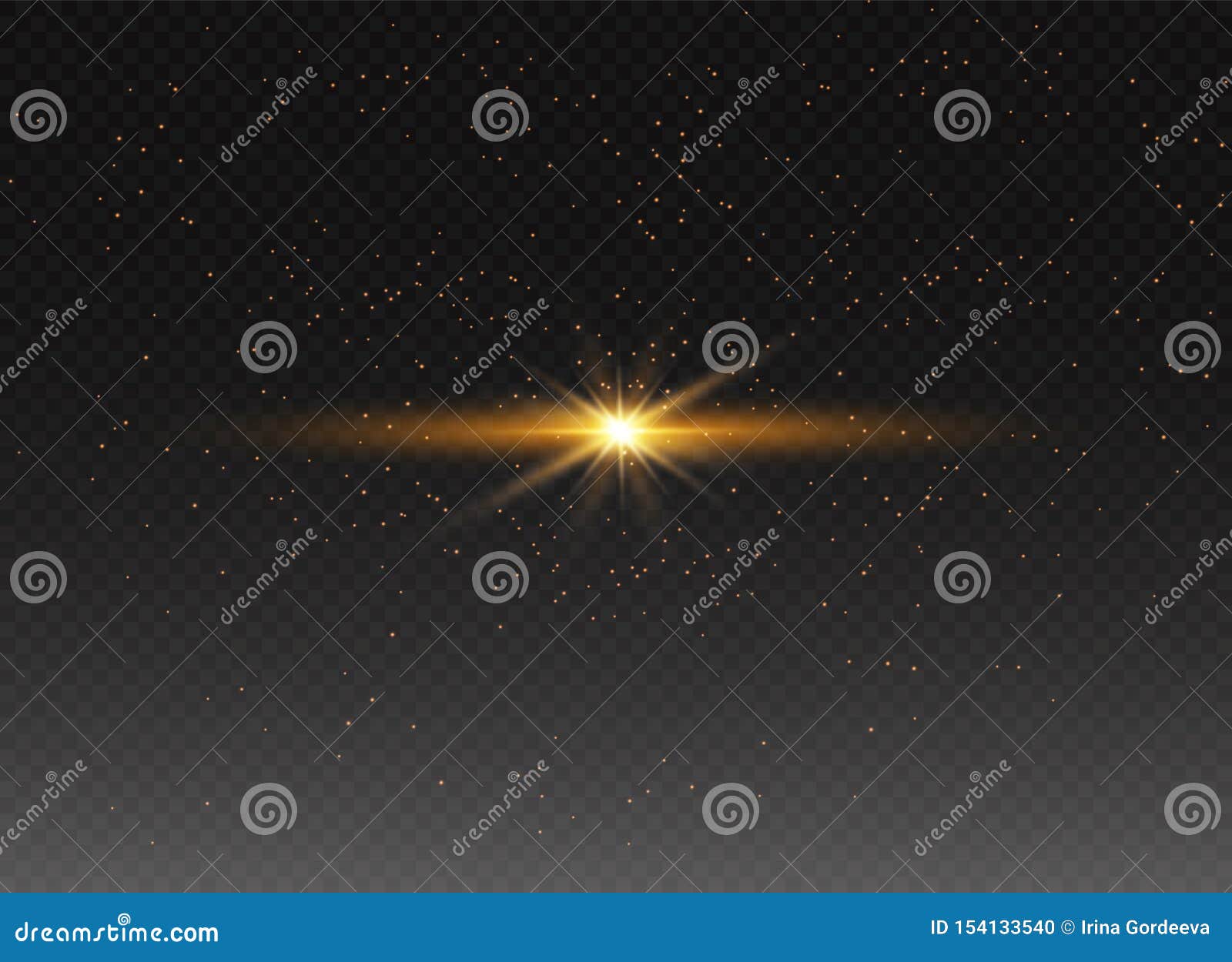 Yellow glowing light stock vector. Illustration of center - 154133540