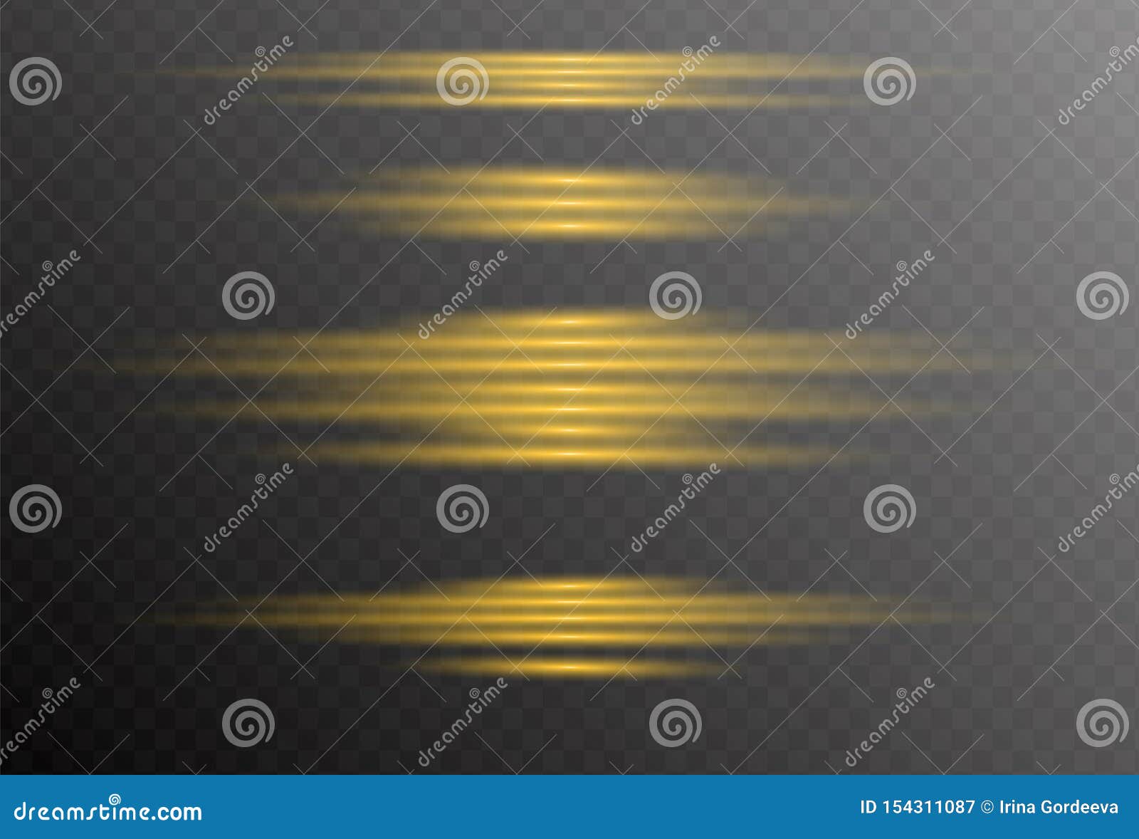 Yellow glowing light stock vector. Illustration of fade - 154311087