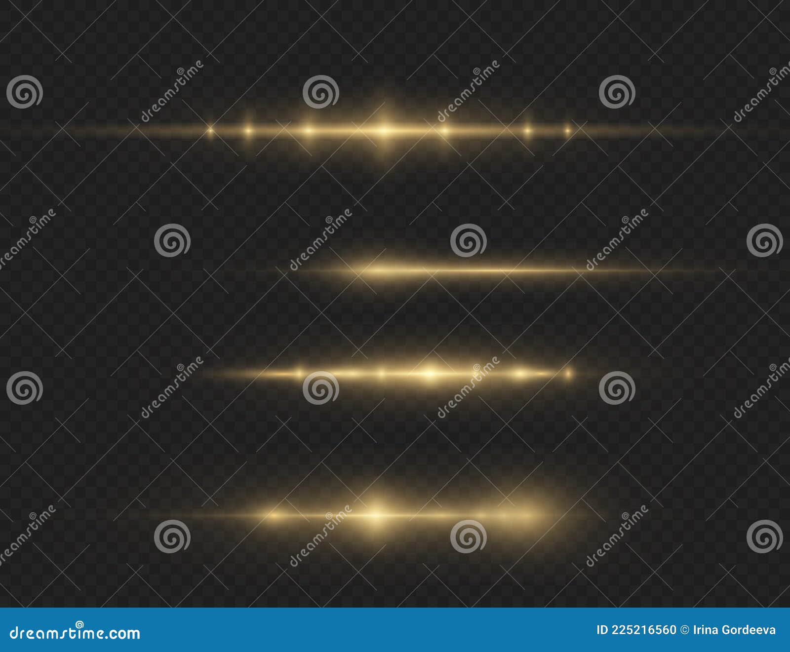 Yellow Glowing Light, Shining Sun, Bright Flash. Stock Vector ...