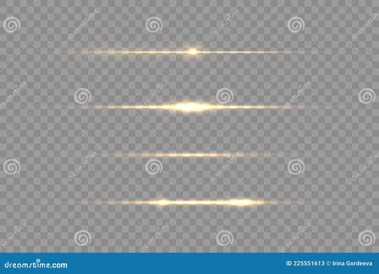 Yellow Glowing Light, Shining Sun, Bright Flash. Stock Vector ...
