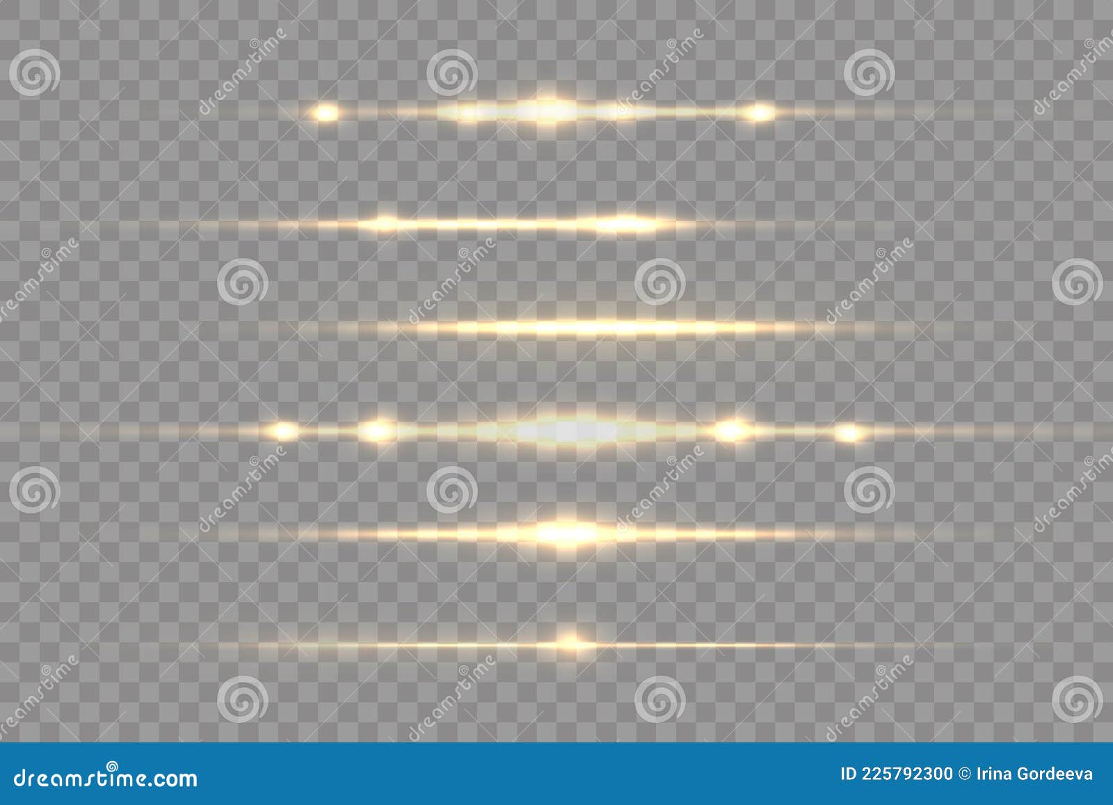 Yellow Glowing Light, Shining Sun, Bright Flash. Stock Vector ...