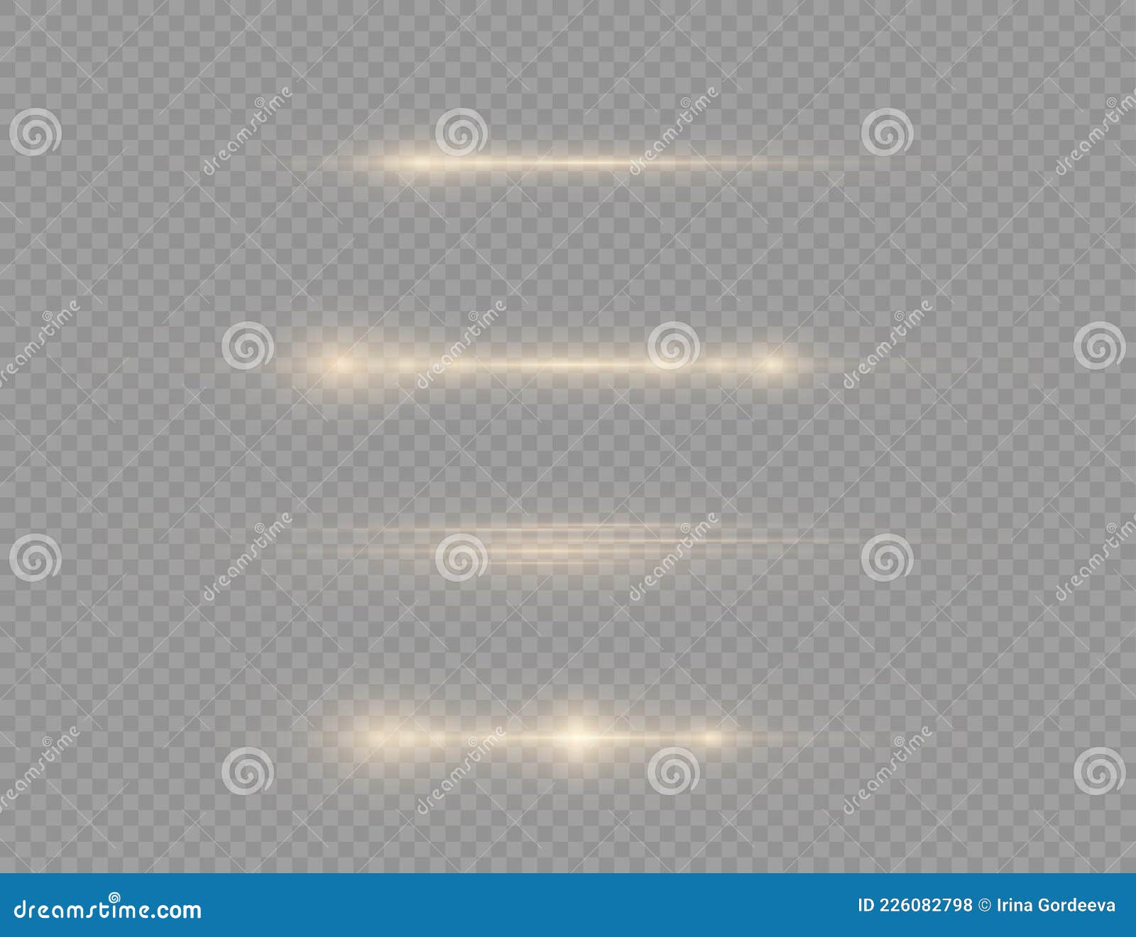 Yellow Glowing Light, Shining Sun, Bright Flash. Stock Vector ...