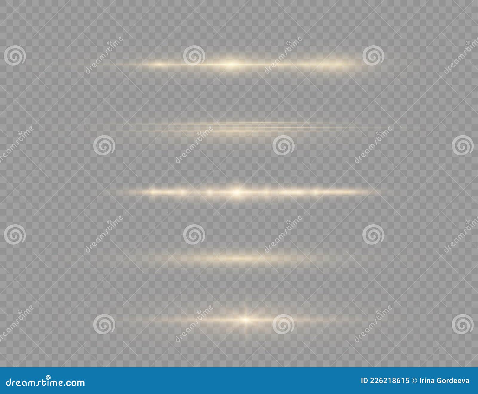 Yellow Glowing Light, Shining Sun, Bright Flash. Stock Vector ...