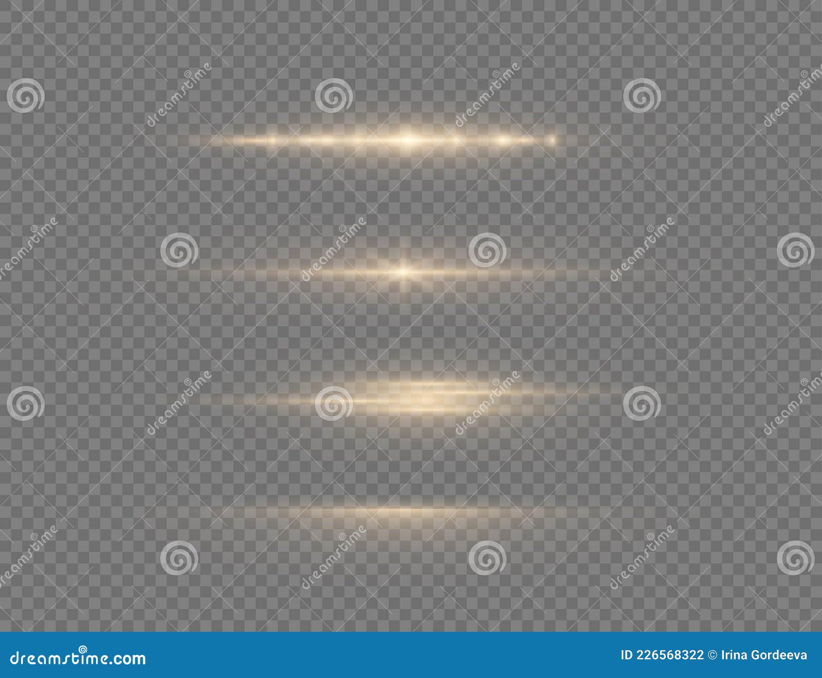Yellow Glowing Light, Shining Sun, Bright Flash. Stock Vector ...