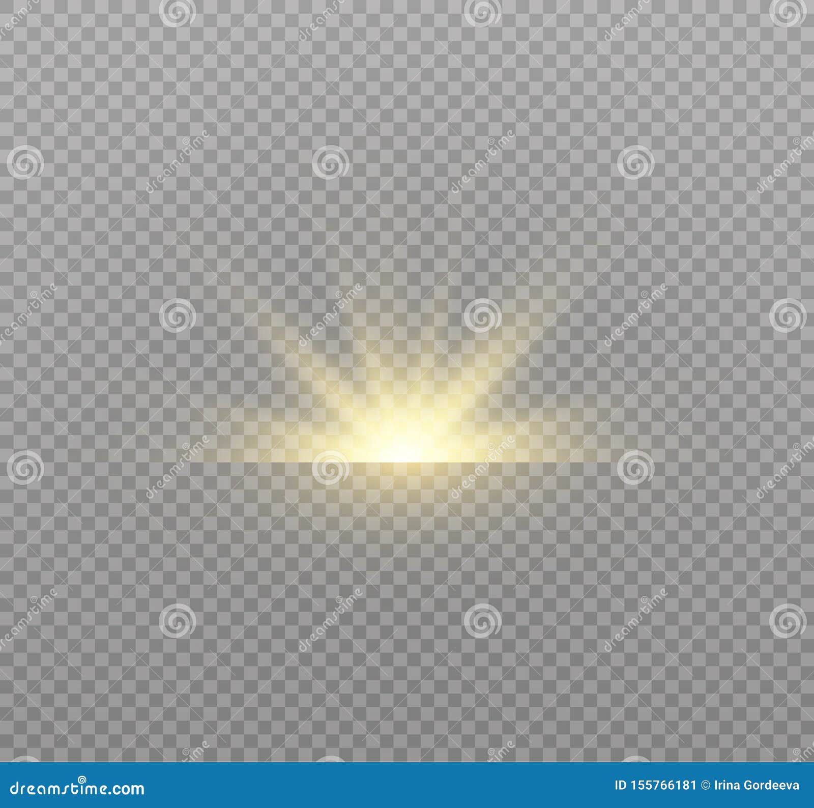 Yellow glowing light stock vector. Illustration of decoration - 155766181