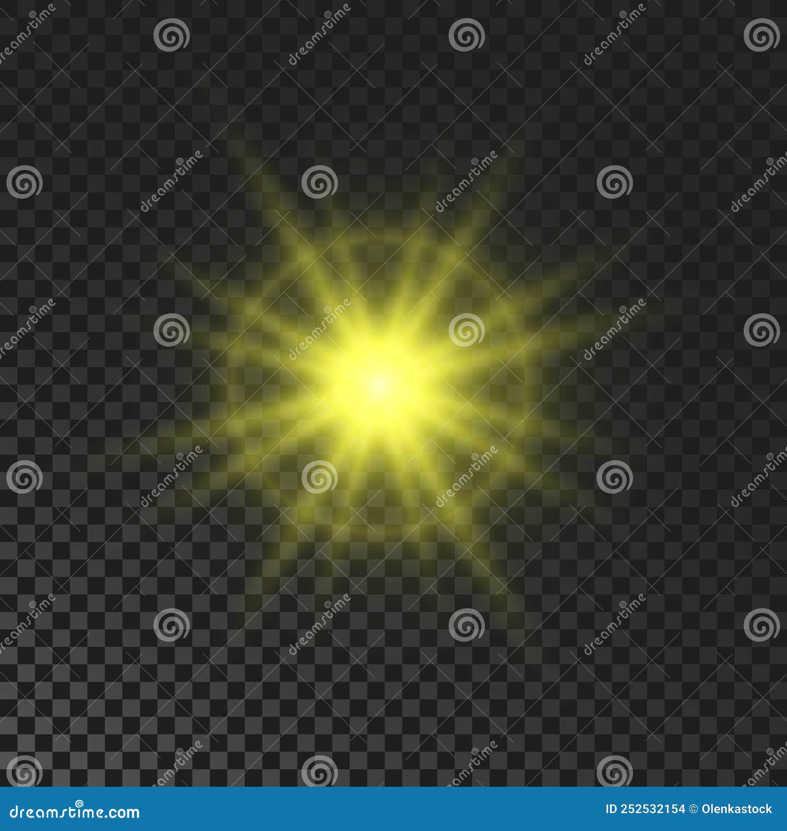 Yellow Glowing Sparkling Star Stock Vector - Illustration of yellow ...
