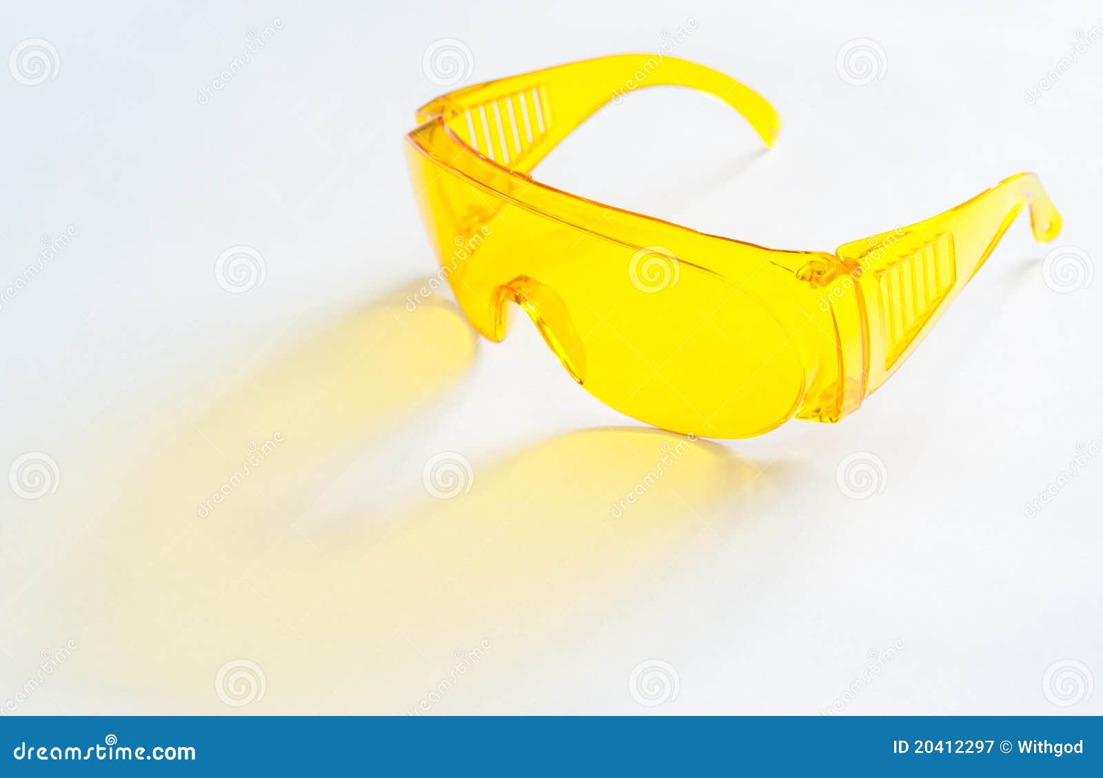 Yellow goggles stock image. Image of light, vision, closeup - 20412297