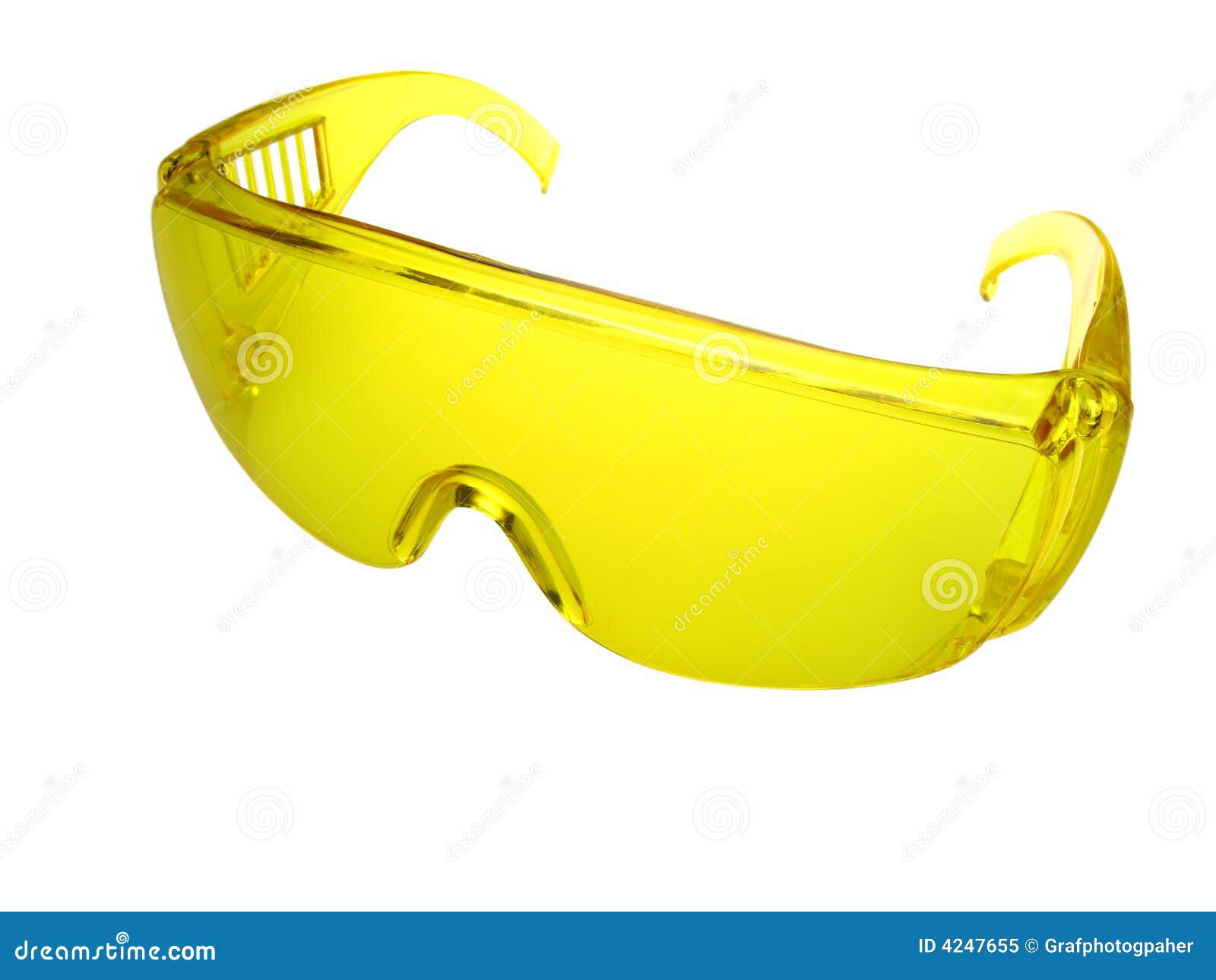 Yellow goggles, isolated stock image. Image of goggles - 4247655