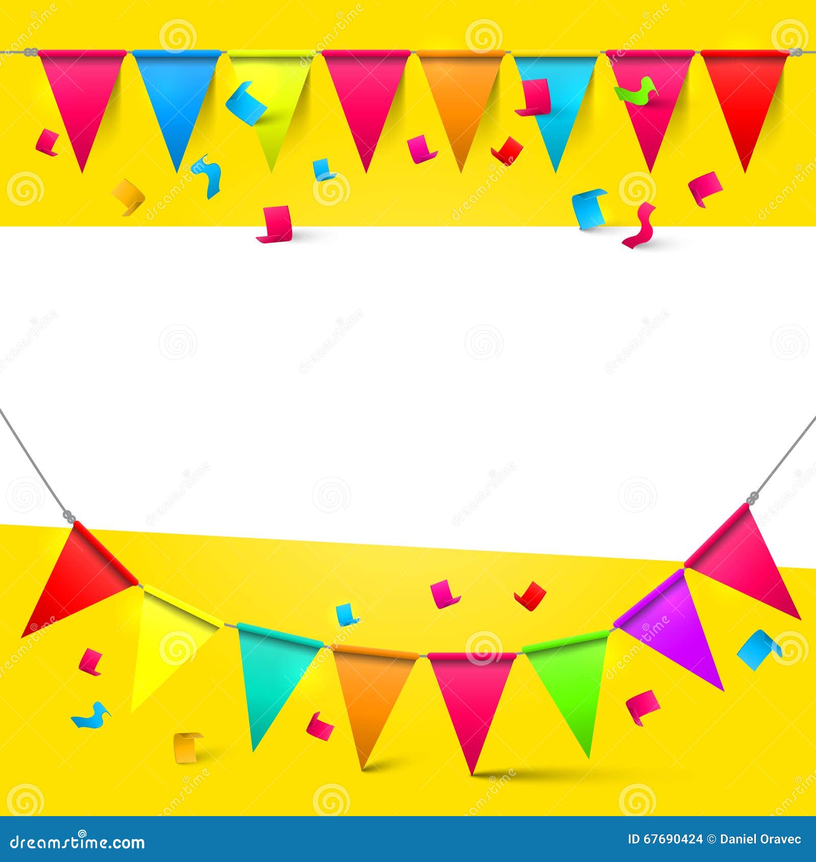 Yellow - Gold Background with Flags Stock Vector - Illustration of ...