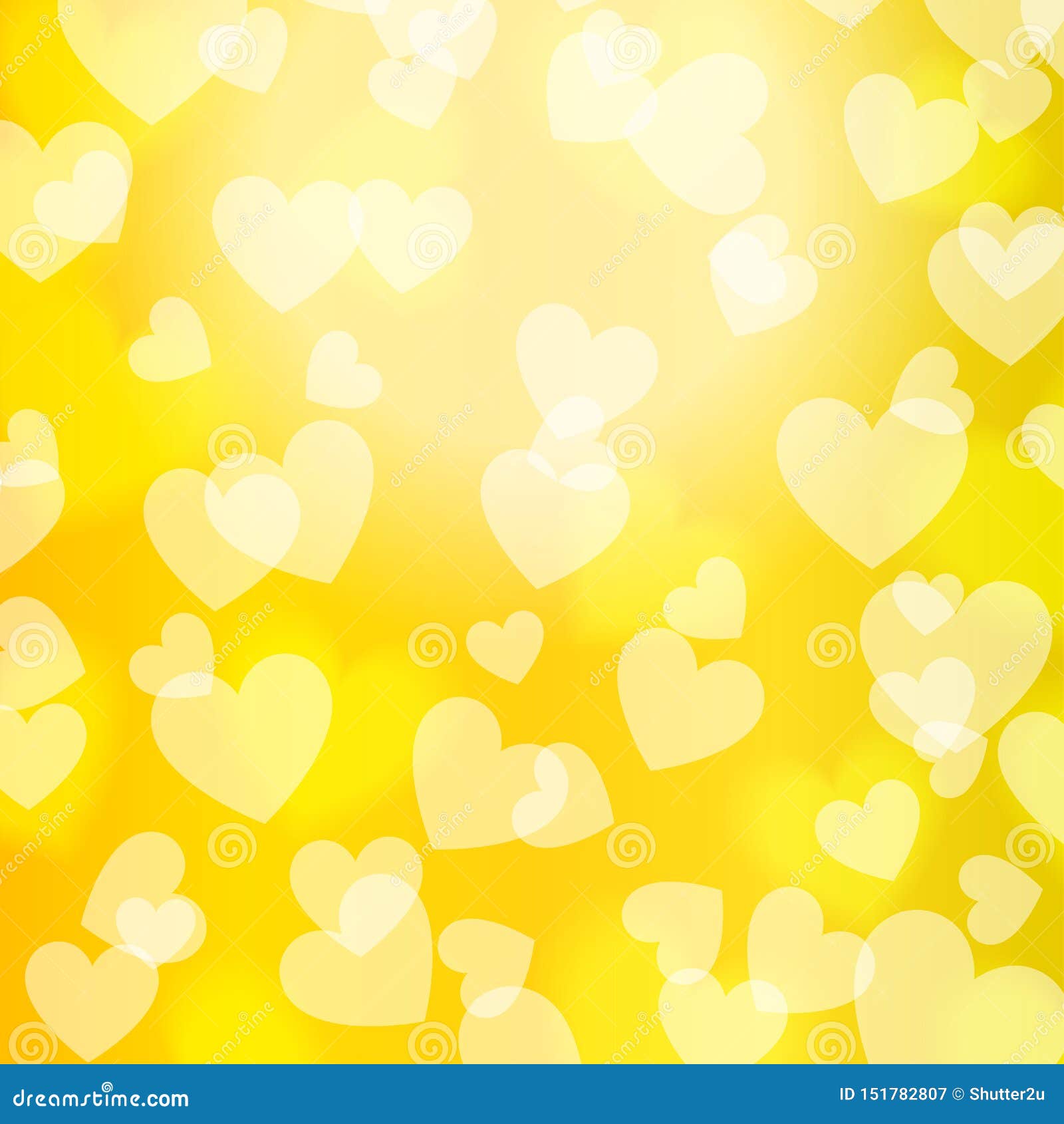 Yellow Gold Bokeh Heart, Pattern, Vector Stock Vector - Illustration of ...