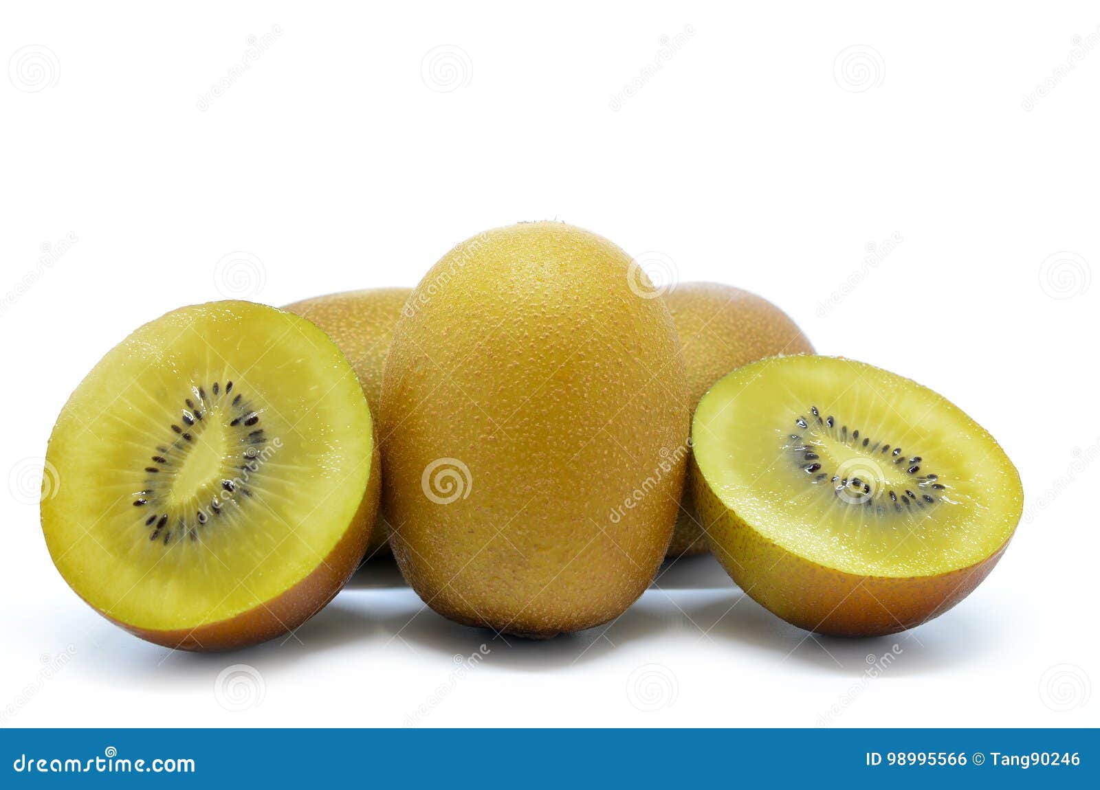 Yellow gold kiwi fruit stock photo. Image of circle, green - 98995566