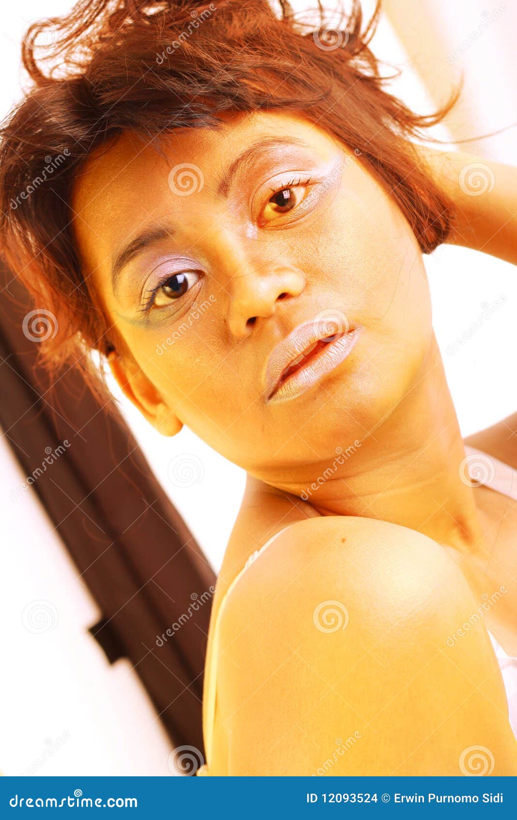 Yellow gold makeup stock photo. Image of color, woman - 12093524