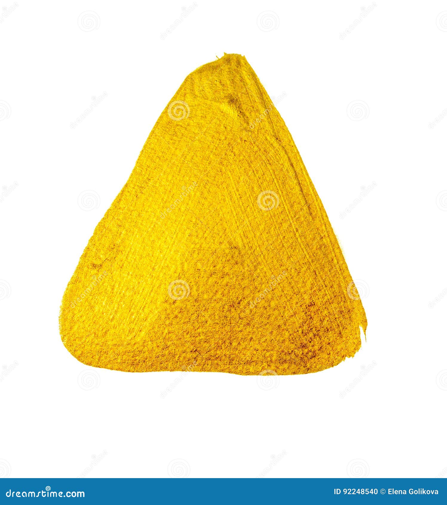 Yellow gold paint triangle stock photo. Image of gold - 92248540