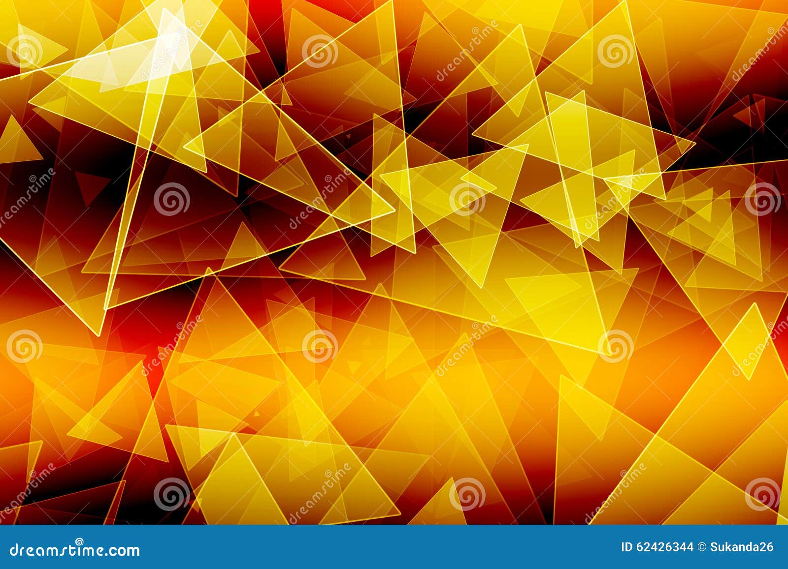 Yellow Gold Triangle Background Stock Illustration - Illustration of ...