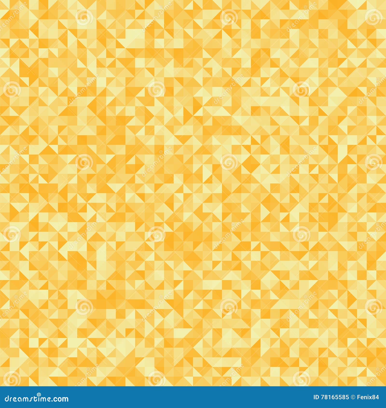 Yellow and Gold Triangles. Seamless Vector Pattern. Stock Vector ...