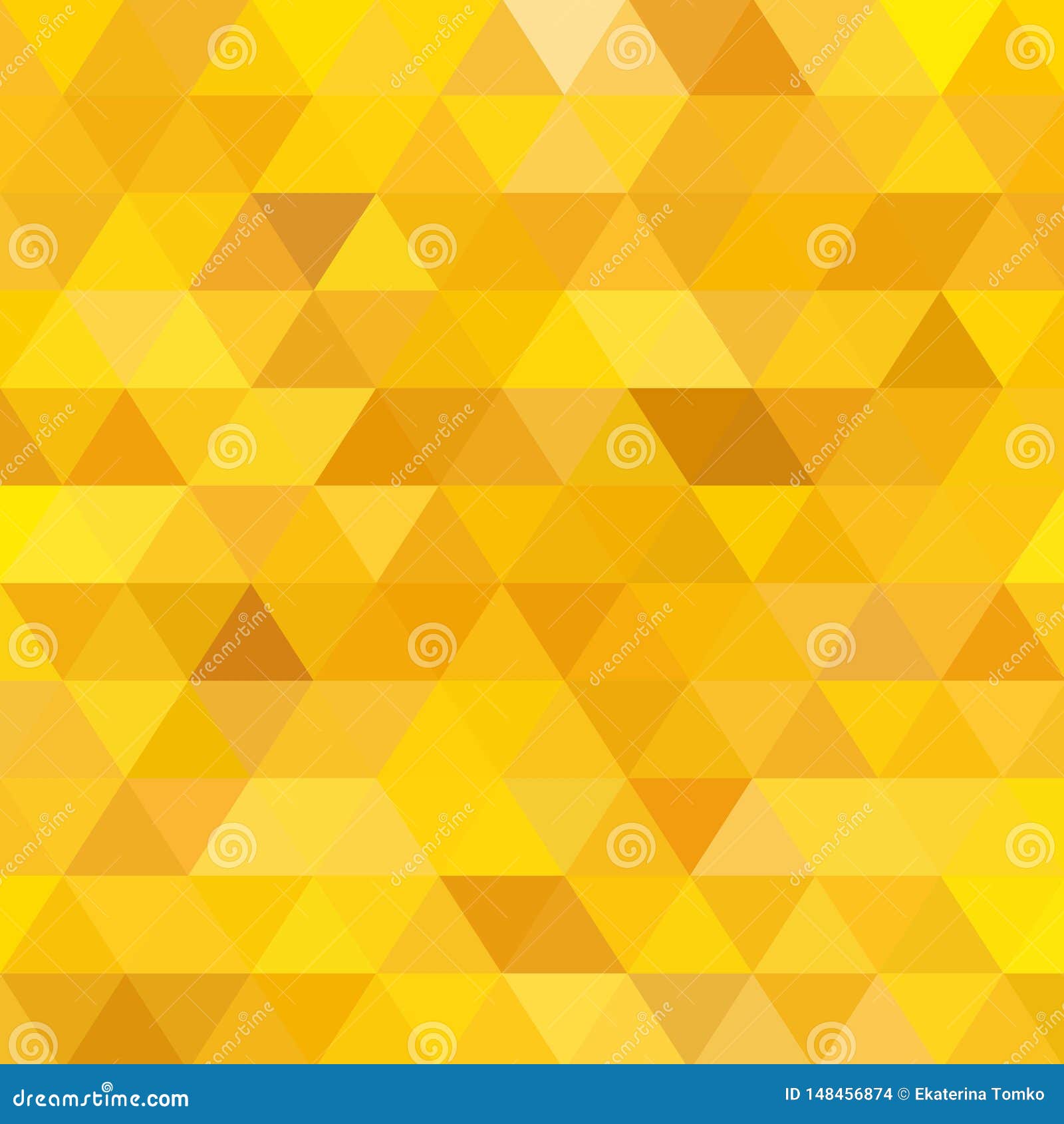 Yellow, Gold Vector Abstract Polygonal Layout. Creative Illustration ...