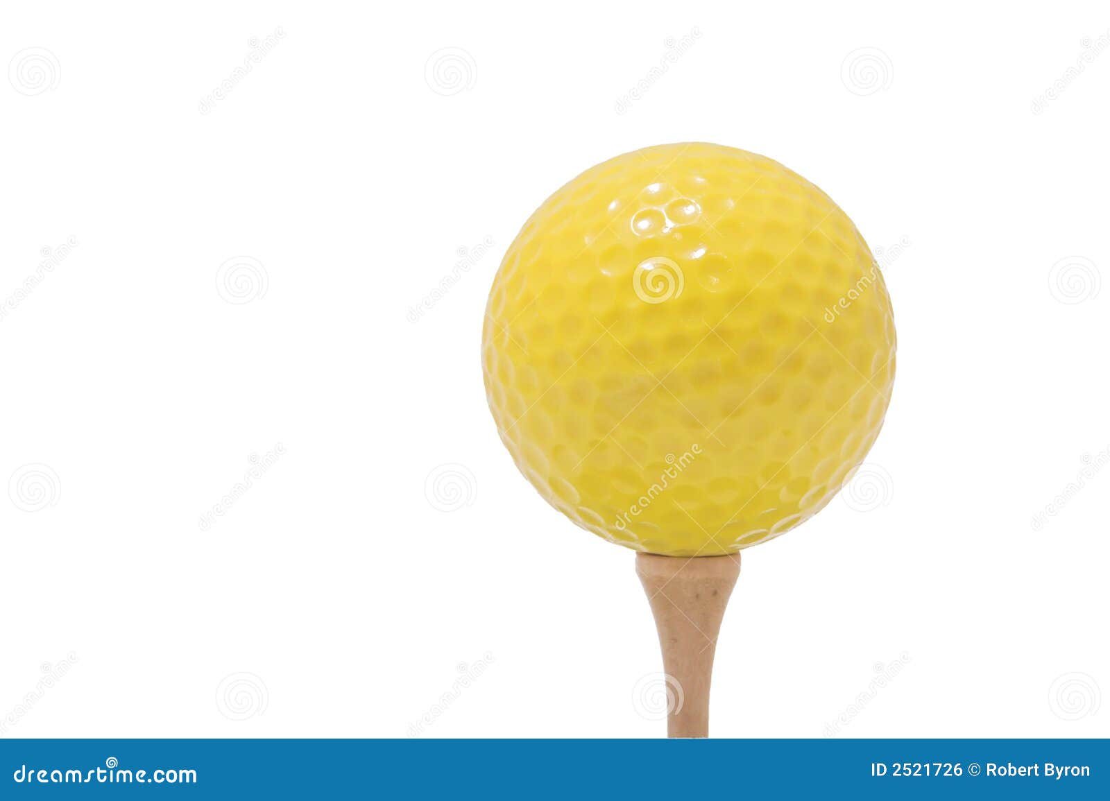 Yellow Golf Ball Royalty-Free Stock Image | CartoonDealer.com #2521726