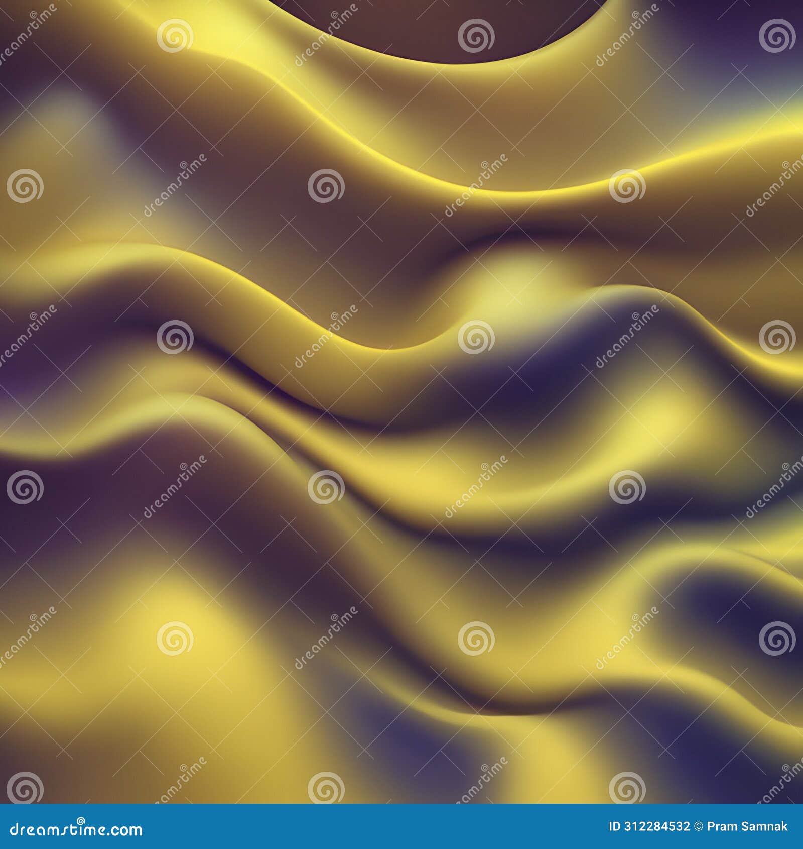 Yellow Gradient with Smooth Color Transitions. AI-Generated. Stock ...