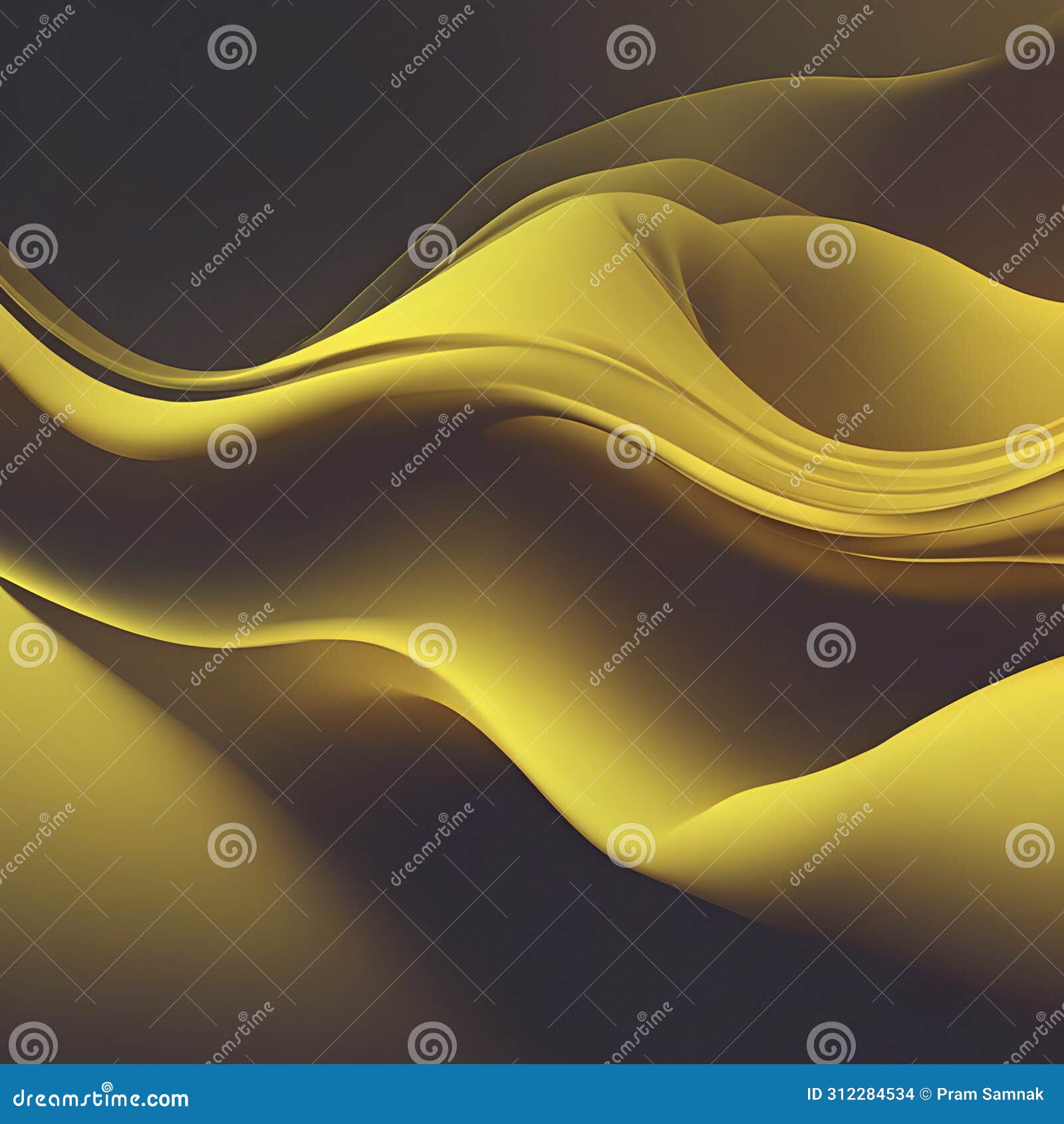 Yellow Gradient with Smooth Color Transitions. AI-Generated. Stock ...