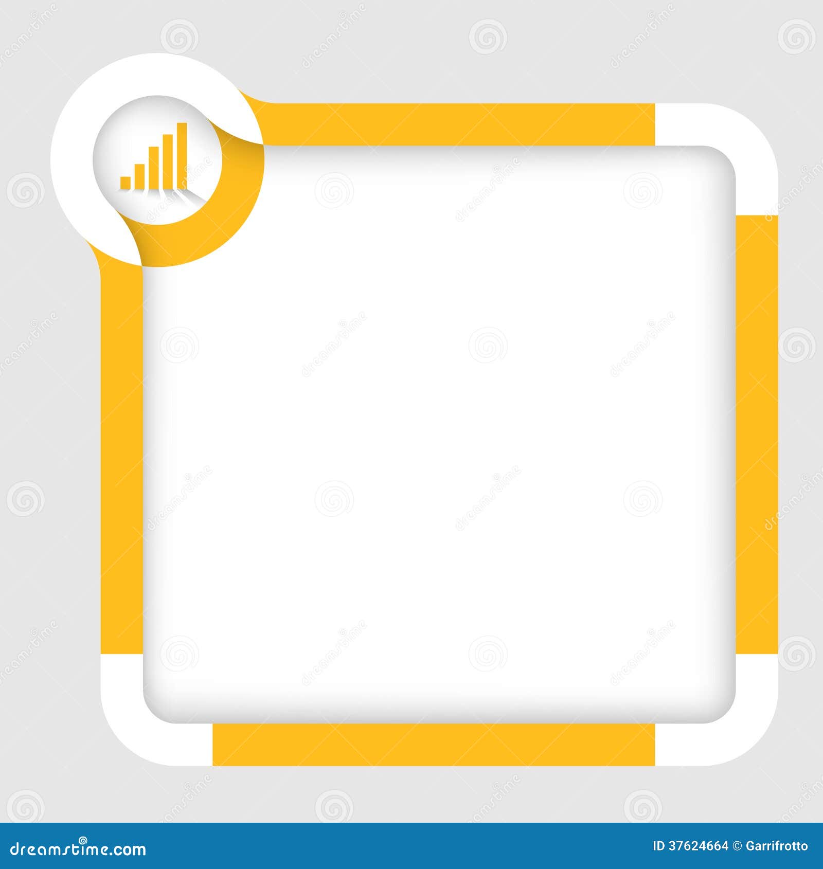 Yellow graph stock vector. Illustration of promotion - 37624664